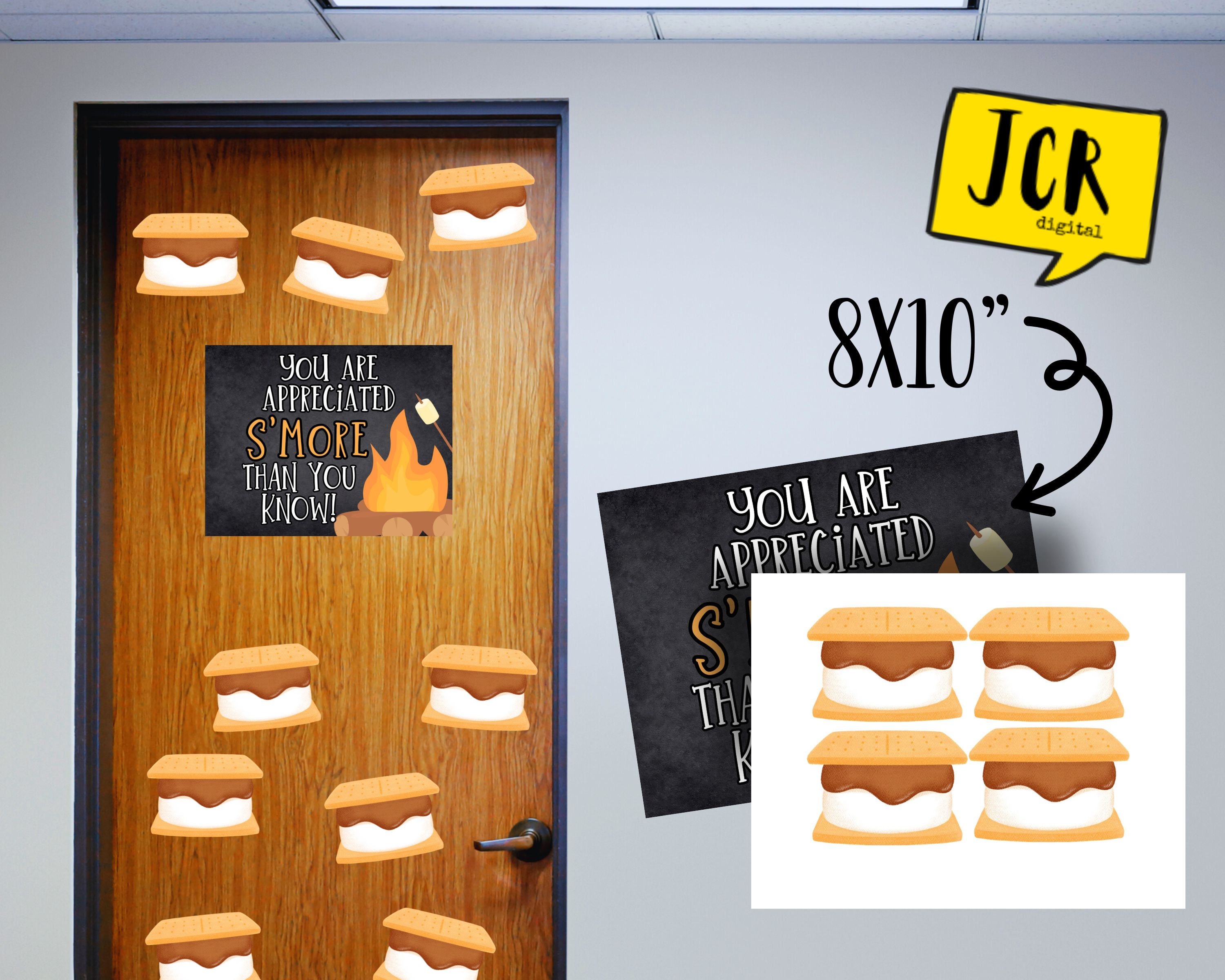 Teacher Appreciation Door Decor SMORES Classroom Door Idea Printable ...
