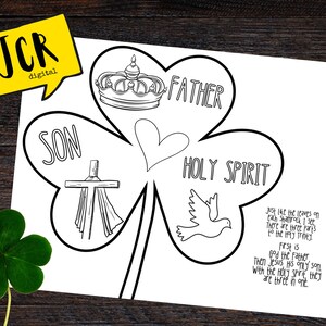 Holy Trinity Craft St Patricks Day Craft Printable Coloring Page ...