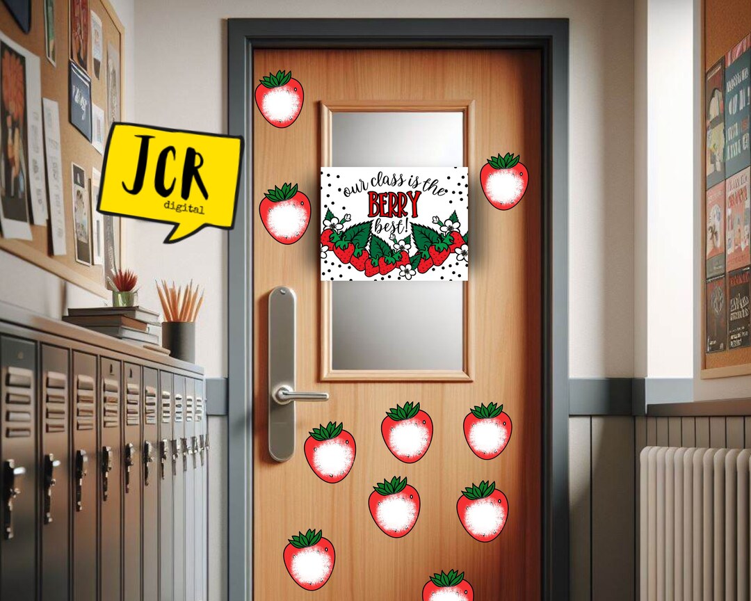 Our Class is the BERRY Bestdoor Decor Strawberry Classroom Door Idea ...