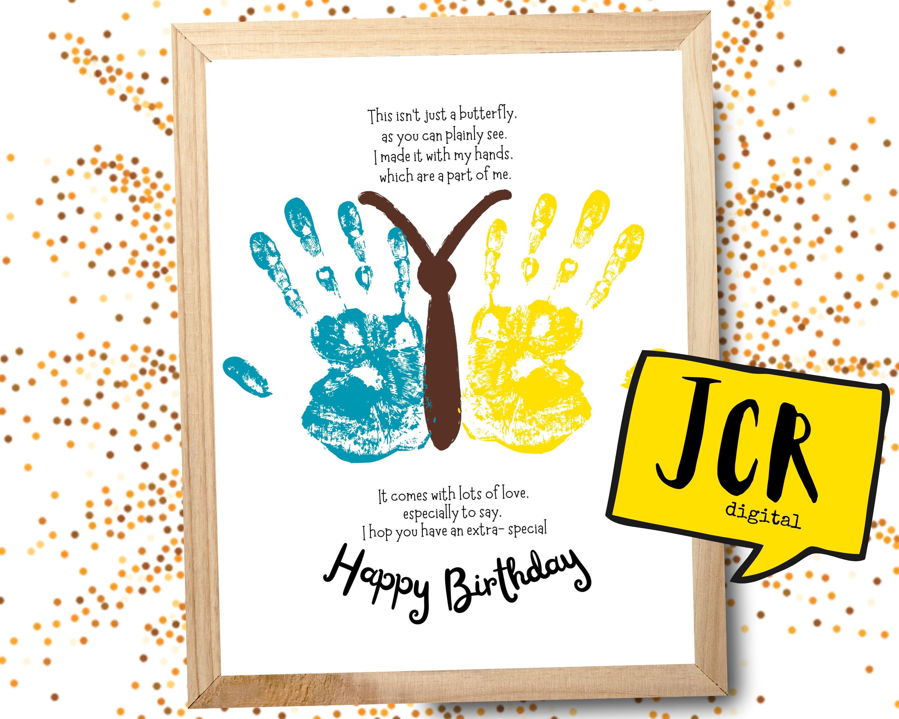 Birthday Handprint Poem Craft Toddler Craft Handprint Keepsakes Crafts ...