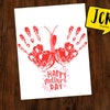 Handprint Keepsake Handprint Craft grandma Gift DIY Gift Mom Mum Happy ...