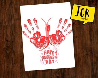 Mother's Day Handprint Poem Craft Toddler Craft Handprint Keepsakes ...