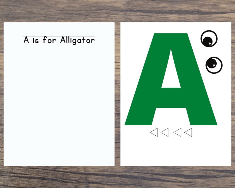 Alphabet Craft Printable Learning Letters - Etsy