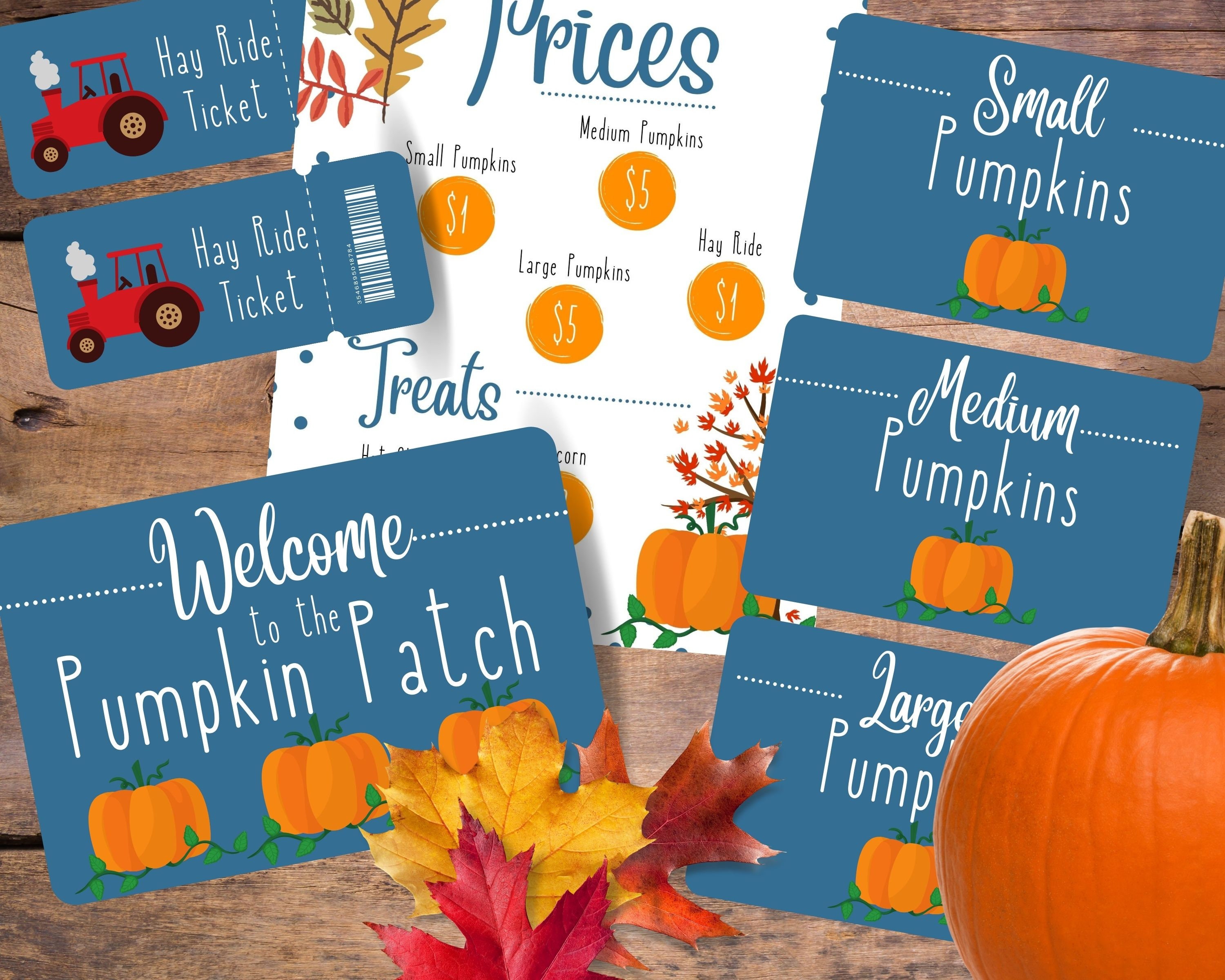 Pumpkin Patch Pretend Play Fall Play Set Dramatic Play Center DIY Toys ...