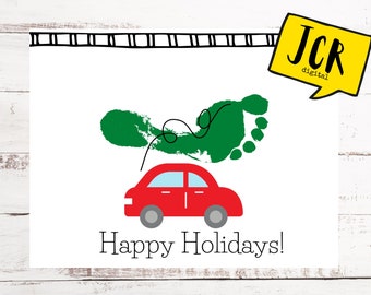 Christmas Handprint Art for Kids DIY Baby and Toddler Craft Handprint ...