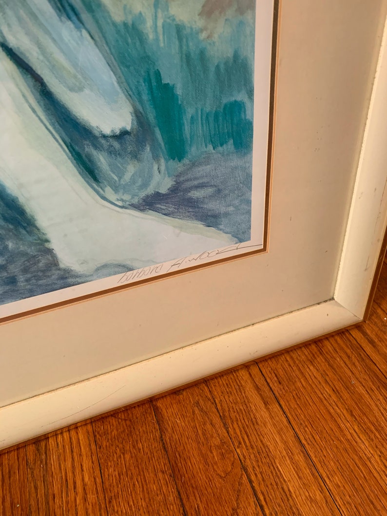Barbara A. Wood Framed Signed Lithograph - Etsy