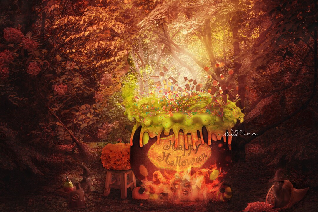 Witch's Brew Digital Background/backdrops for Photoshop, Elements Etc ...