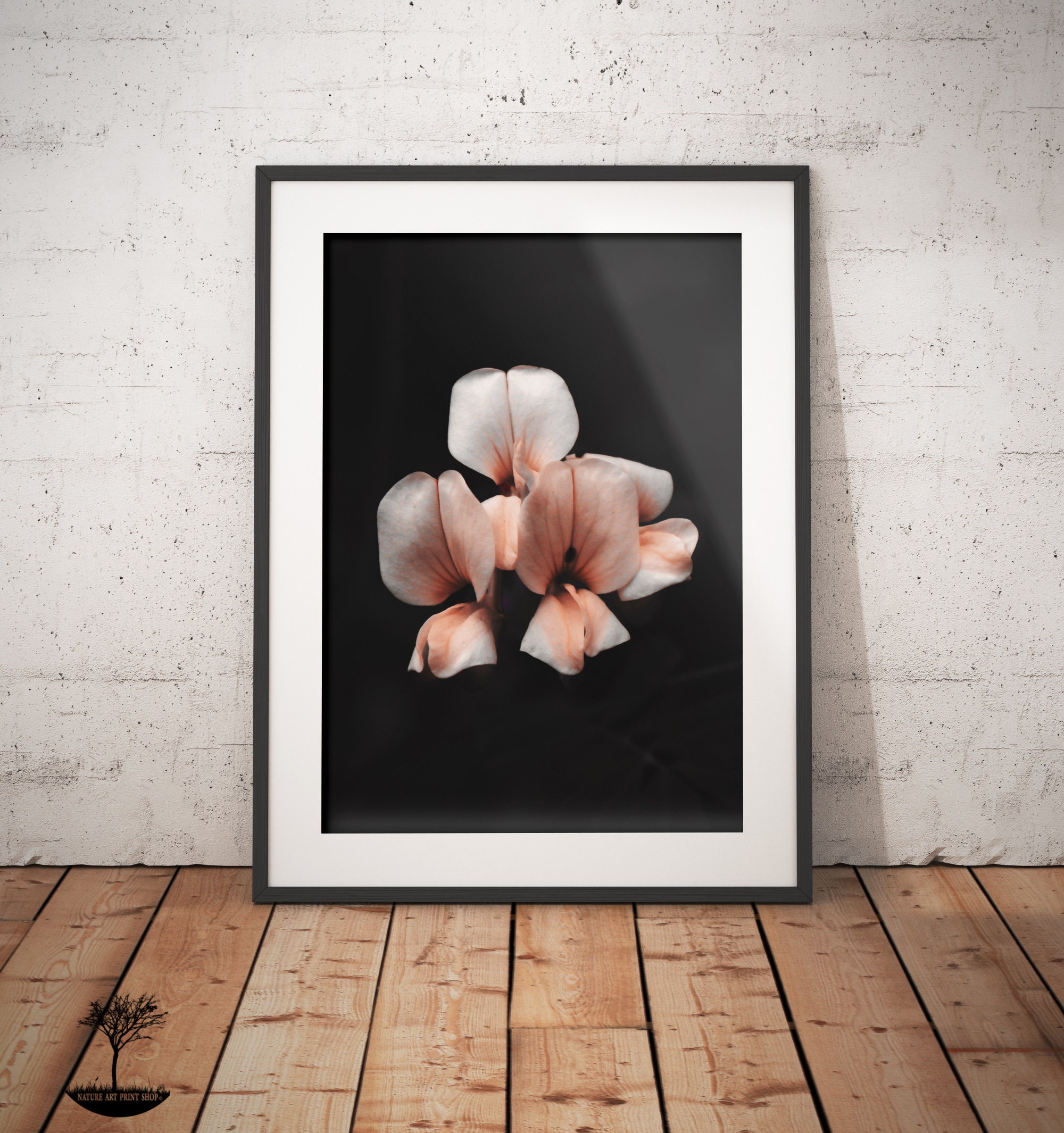 Dark Botanical Flower Art Print,moody Floral Downloadable Prints ...