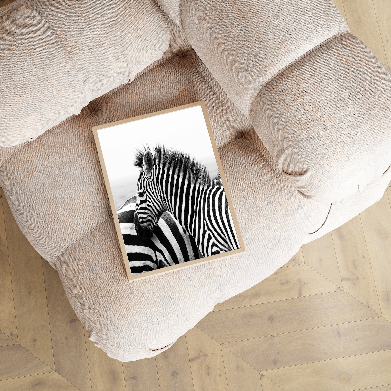 Black and White Zebra Wall Art - Scandinavian Animal Print - Nordic ...