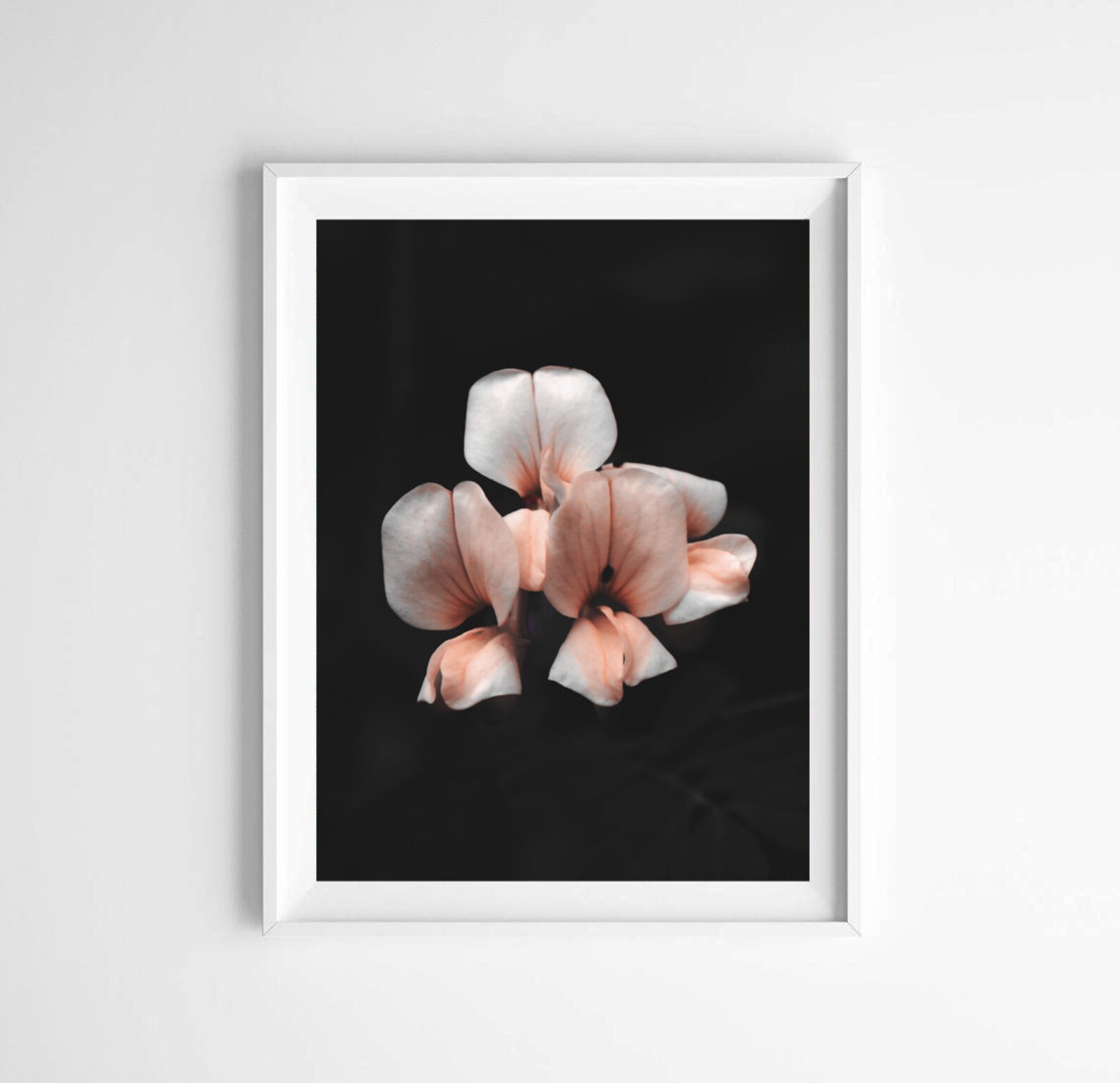 Dark Botanical Flower Art Print,moody Floral Downloadable Prints ...