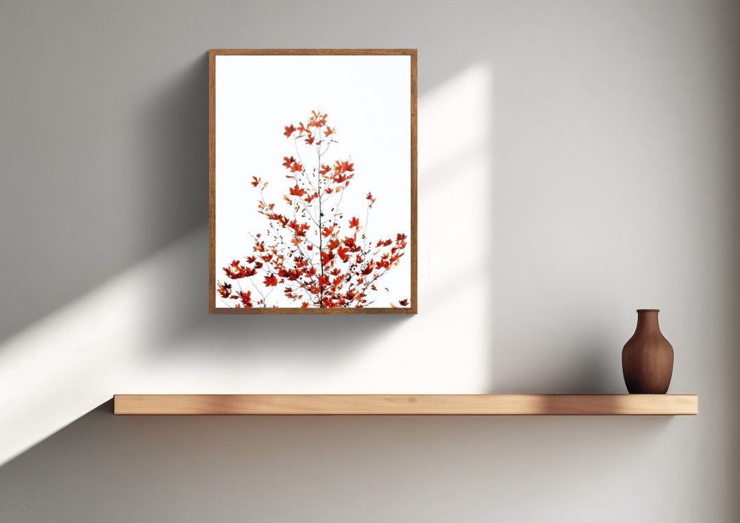 Minimalist Fall Wall Art Print,autumn Tree Print,branches Wall Art ...