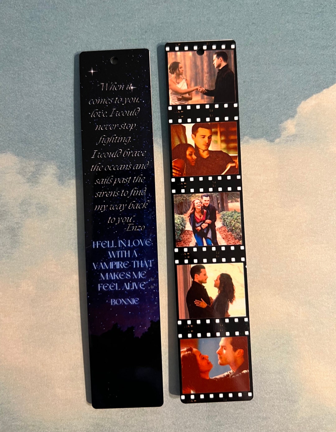 TVD Couples| Benzo |TV Show Inspired Bookmarks | Wood Bookmark| Gift ...