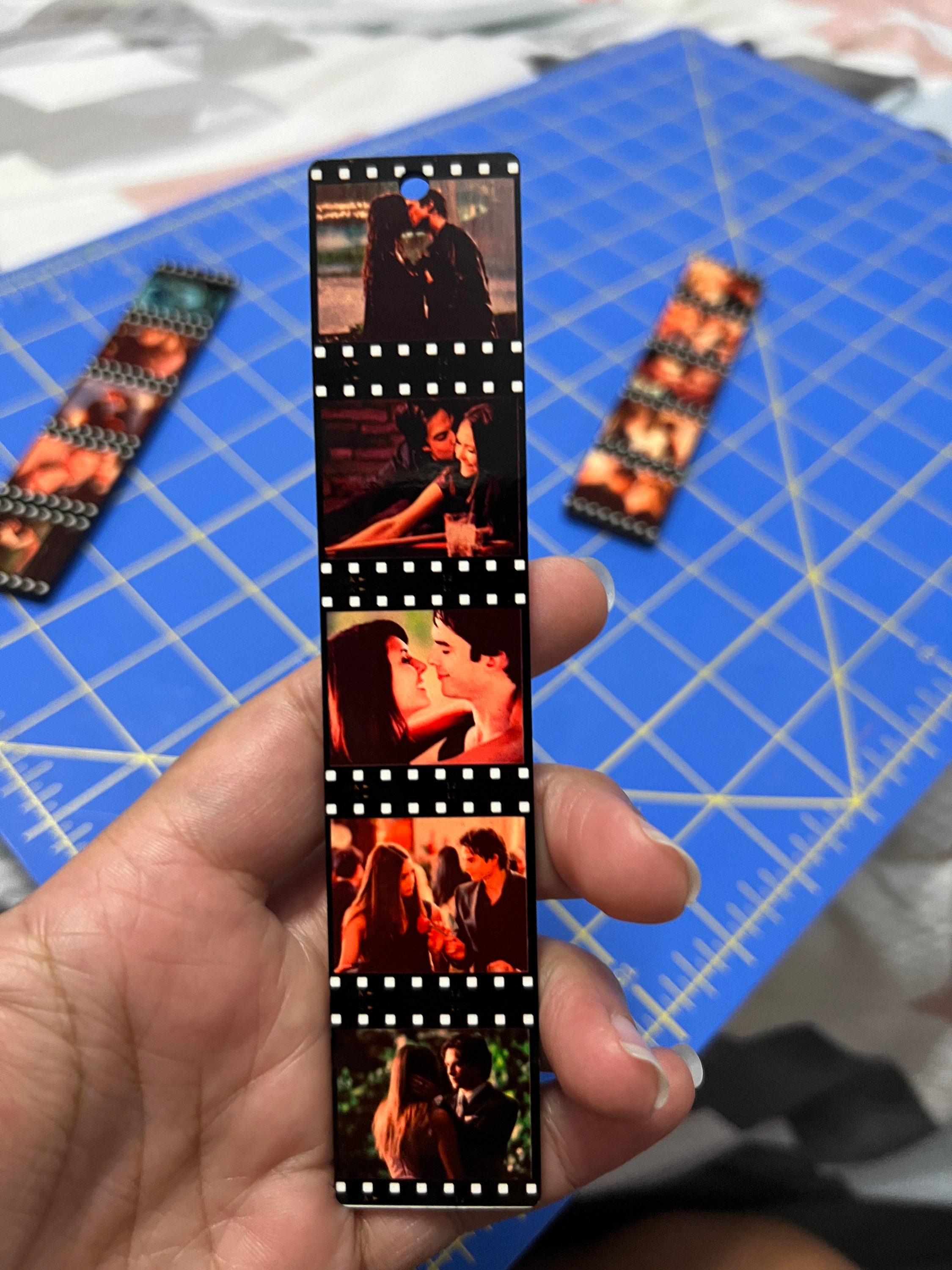 TVD Couples| Delena |TV Show Inspired Bookmarks | Wood Bookmark| Gift ...