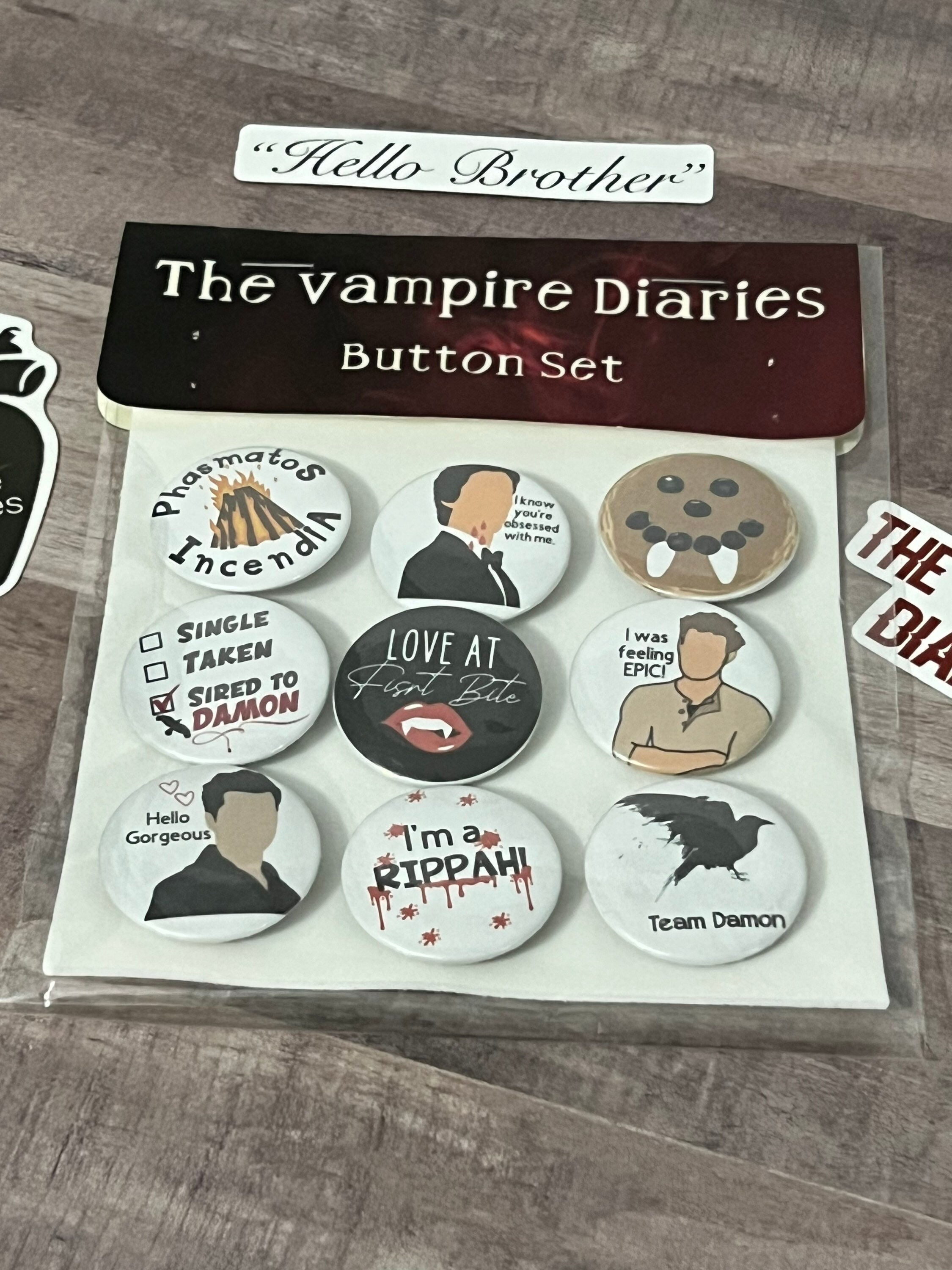 Pin Buttons the Vampire Diaries the Originals Buttons Sets TV Show ...