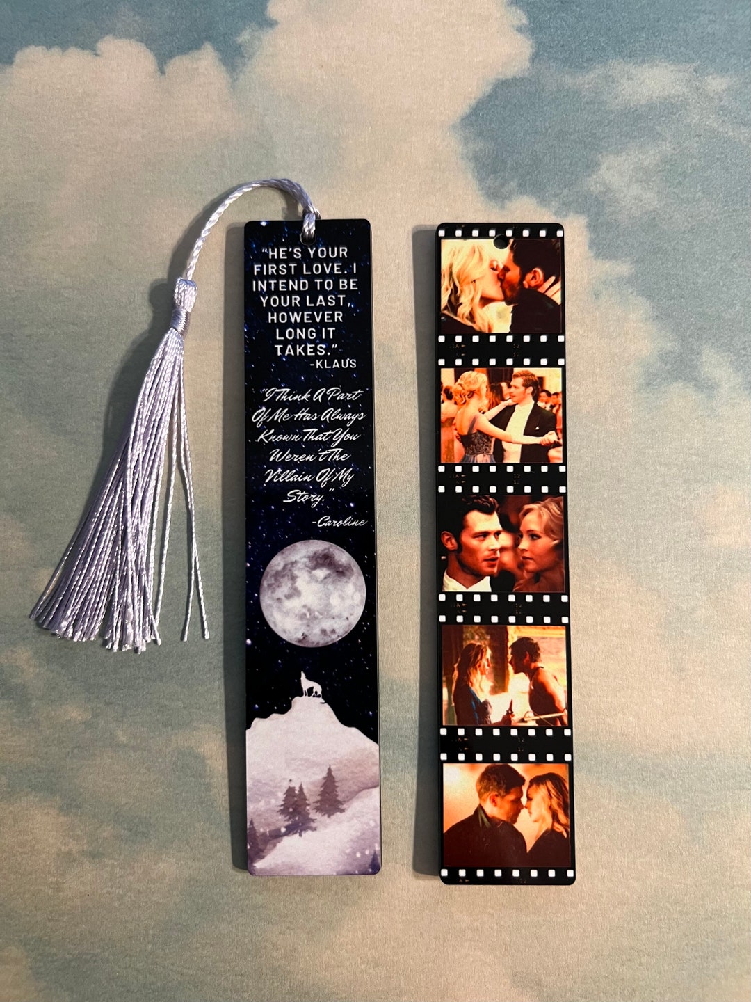 TVD Couples Klaroline TV Show Inspired Bookmarks Wood Bookmark Gift ...