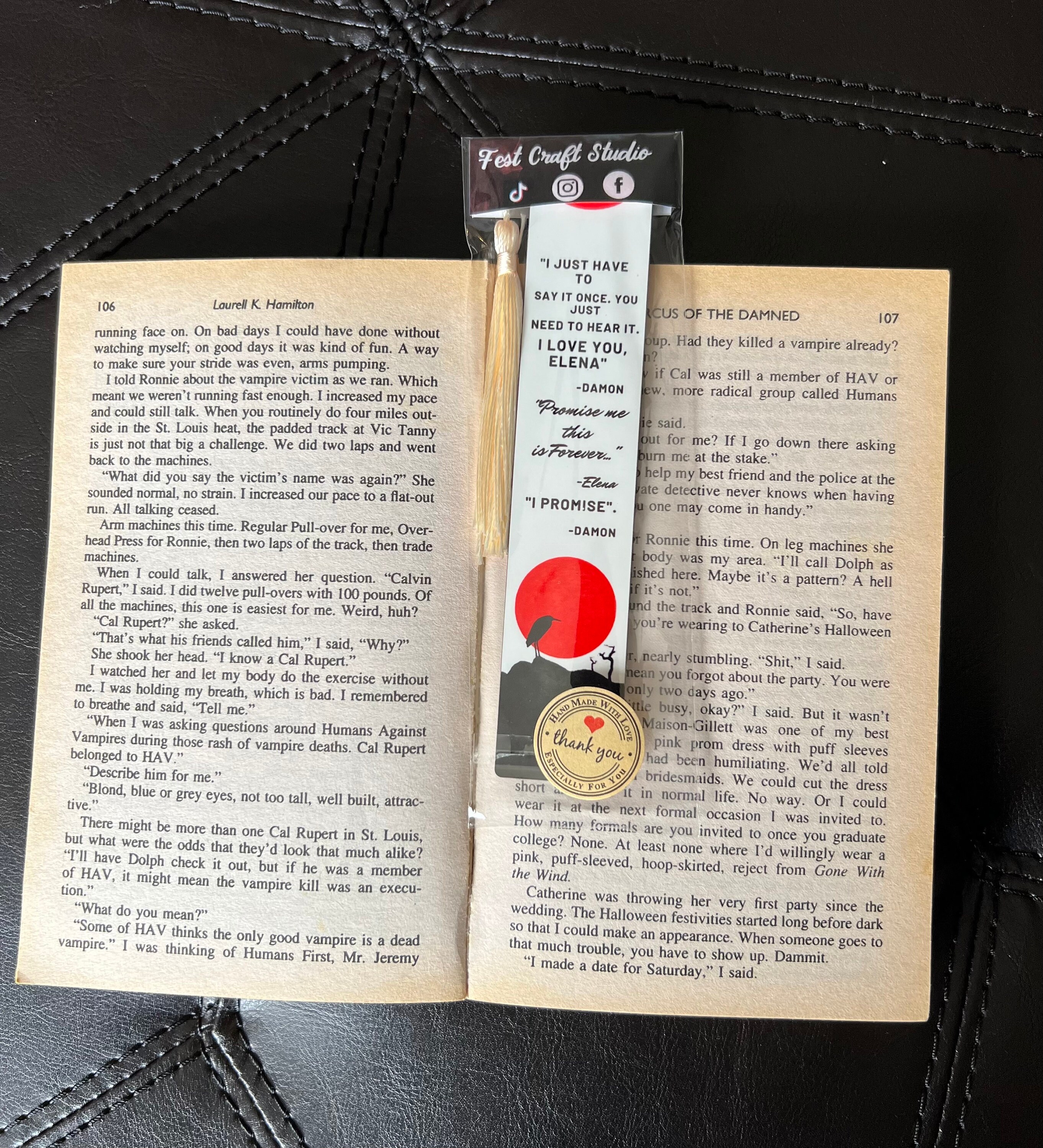 TVD Couples| Delena |TV Show Inspired Bookmarks | Wood Bookmark| Gift ...