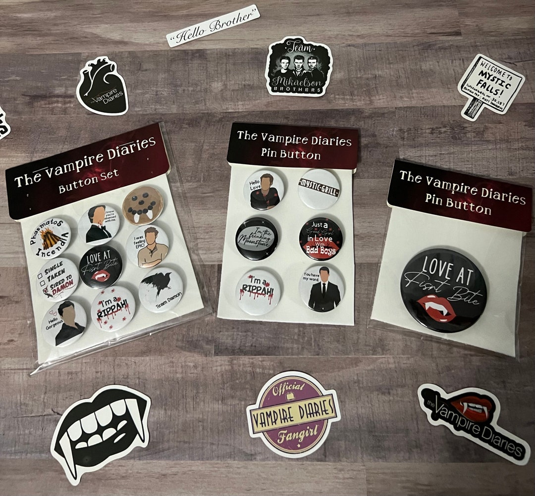 Pin Buttons| the Vampire Diaries| the Originals| Buttons Sets| TV Show ...