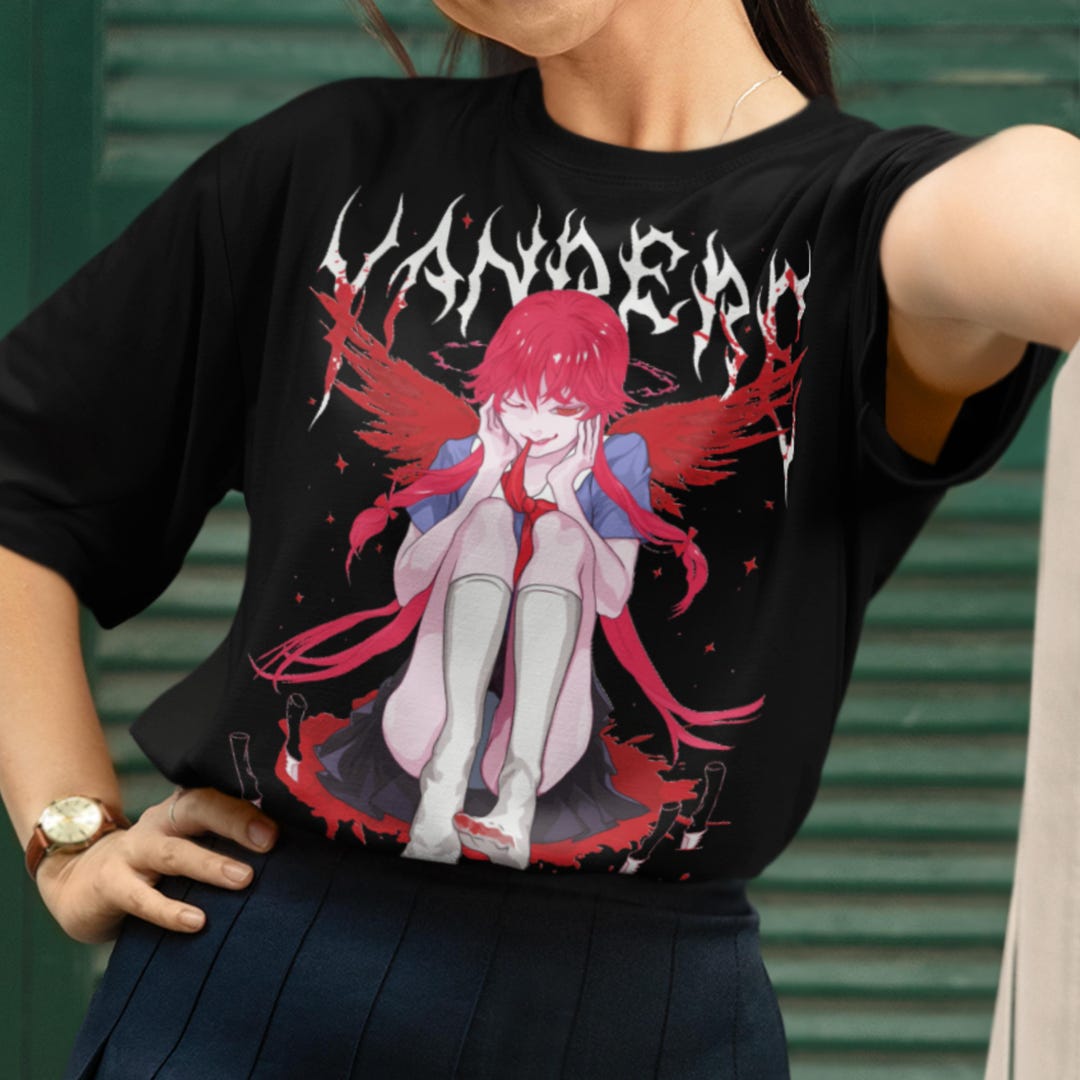 BLOODY YANDERE Shirt, Yuno, Alt Clothing, Kawaii Metal Clothes, Anime ...