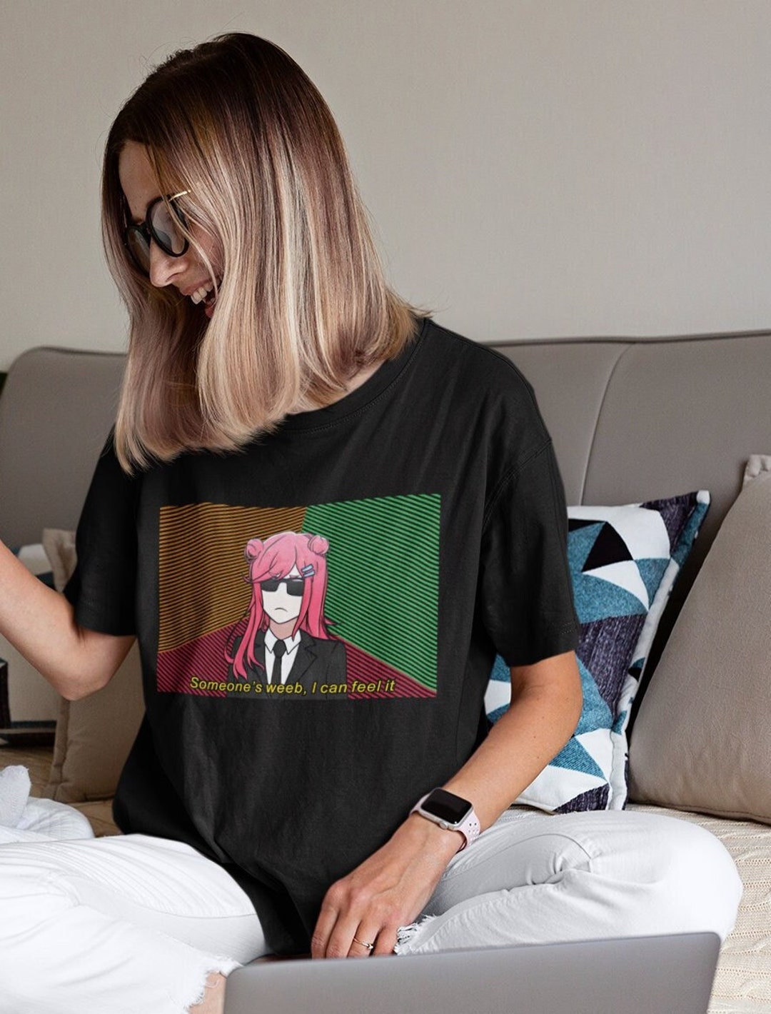 SOMEONES WEEB T-shirt, Subtle Weeaboo Degenerate Detector, Anime Meme ...
