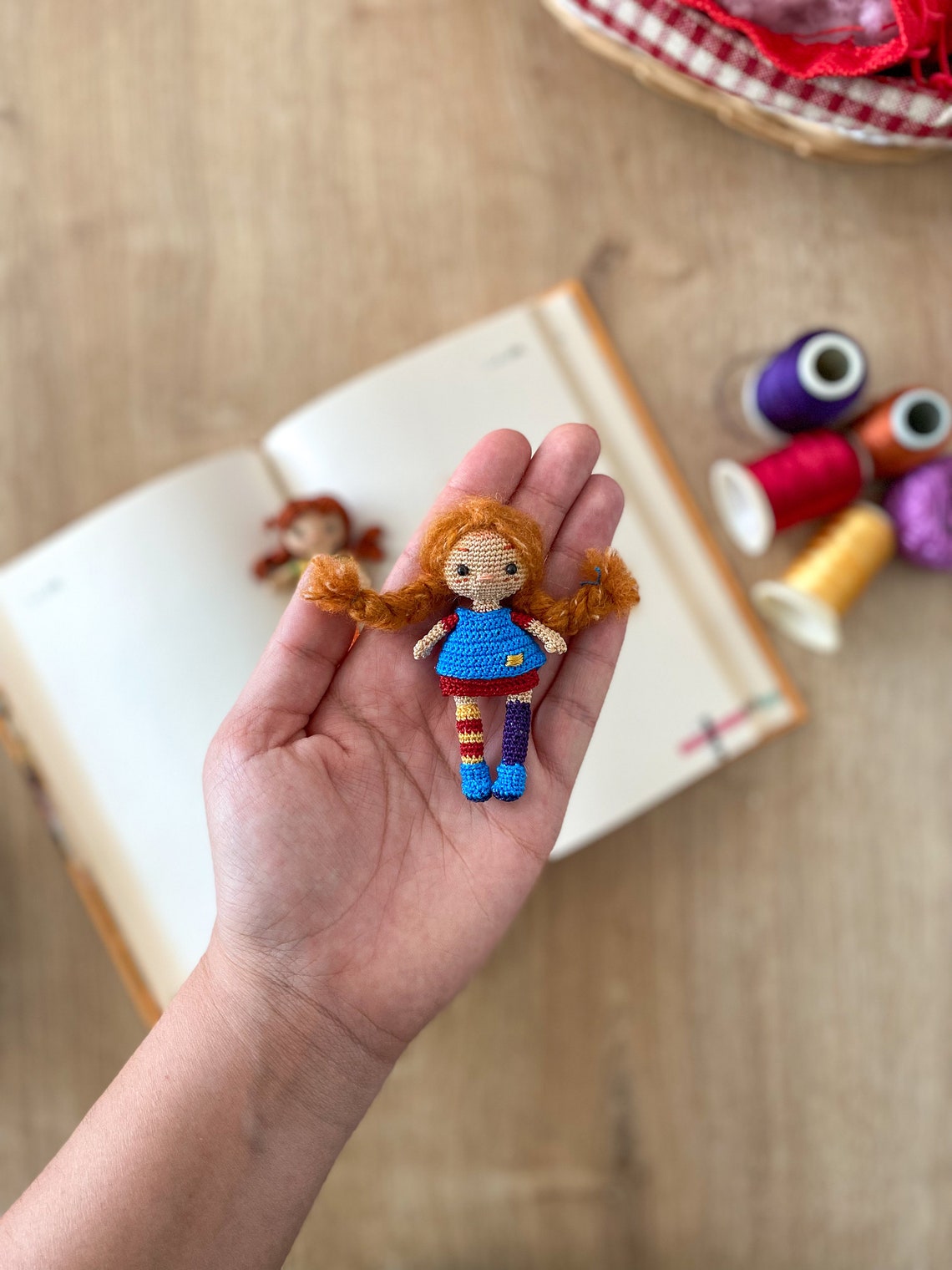 Amigurumi Miniature Doll Crochet Pattern, Small Doll Tutorial PDF ...
