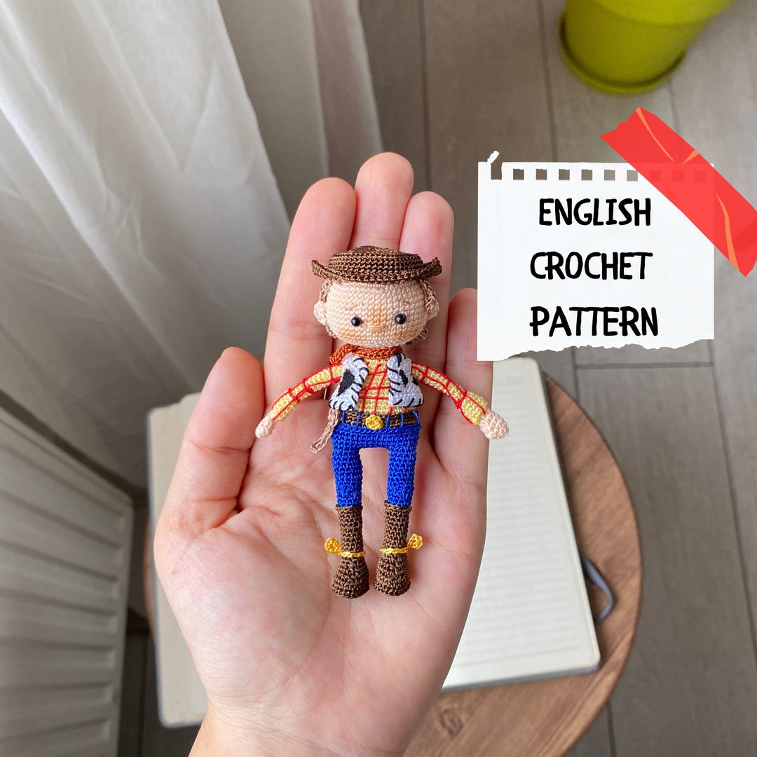 Mini Sheriff Amigurumi Crochet Pattern, Cowboy Doll PDF Tutorial, Wild ...