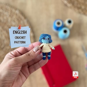 Tiny Sadness Amigurumi Crochet Pattern – Blue Emotions Inspired Mini ...