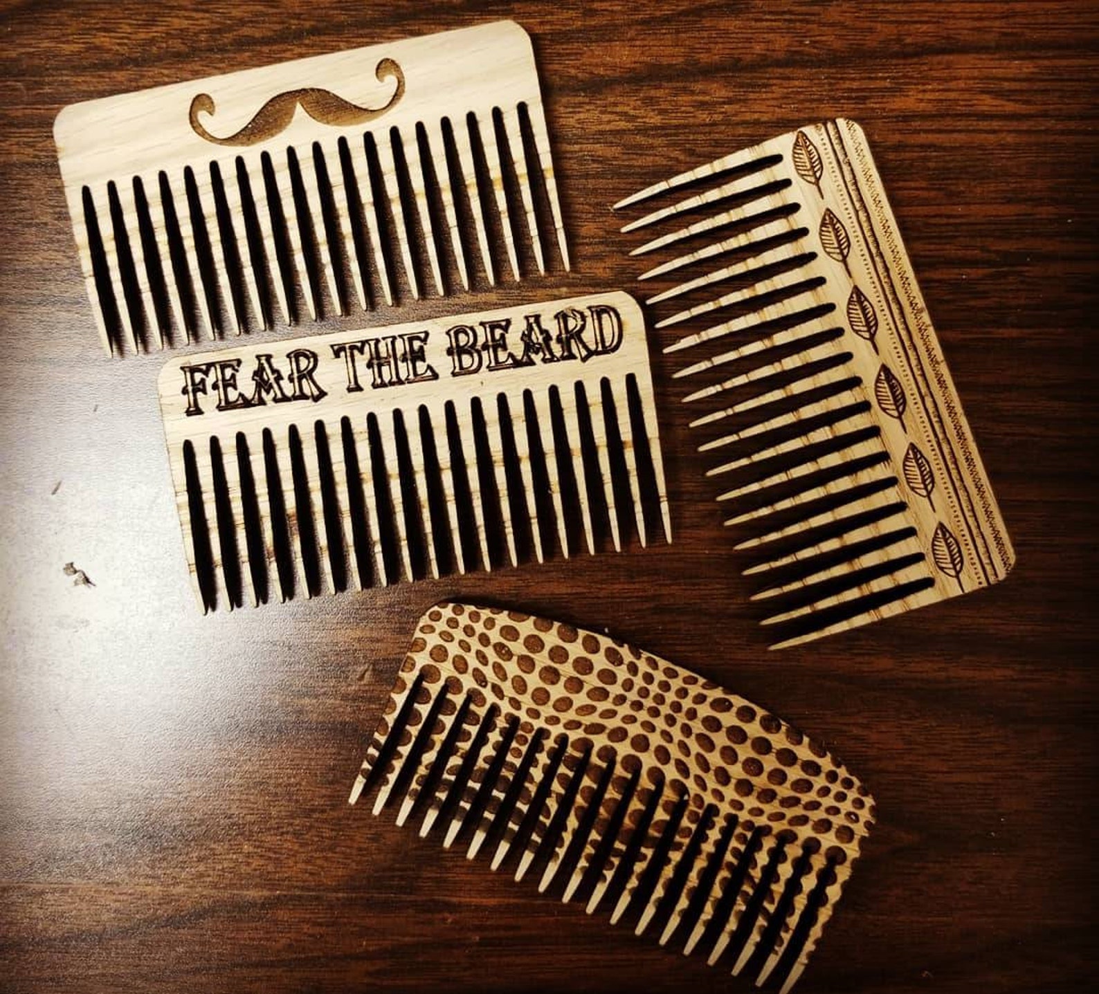 Laser Cut Beard Combs - Etsy