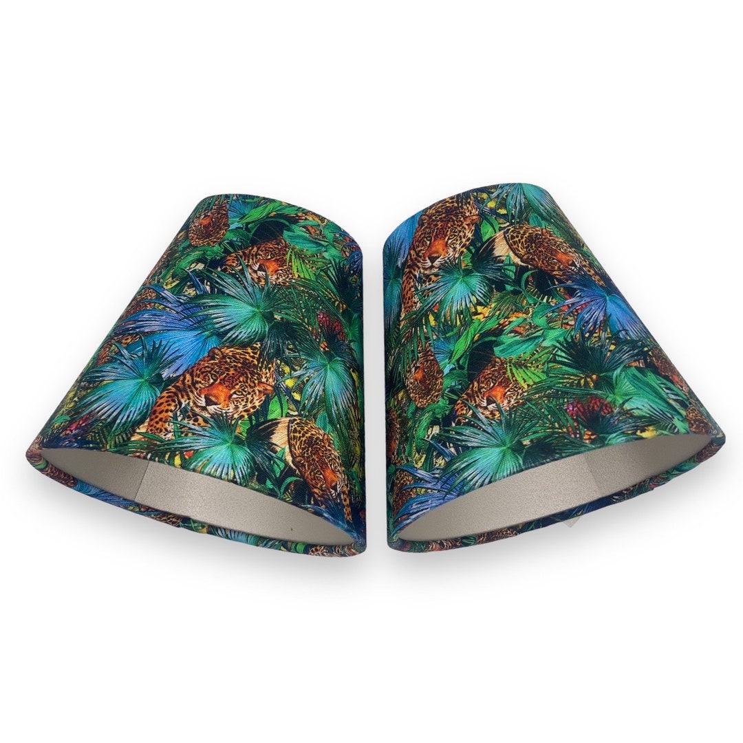 Madagascar Prowl Candle Clip Lampshade | Tiger Table Lampshade | Jungle ...