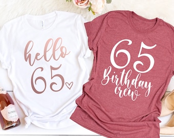 65th Birthday Shirt | Etsy
