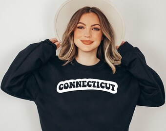 Connecticut Map Shirt, Connecticut State T-shirt, Connecticut Heart ...