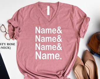 Name List Shirt - Etsy