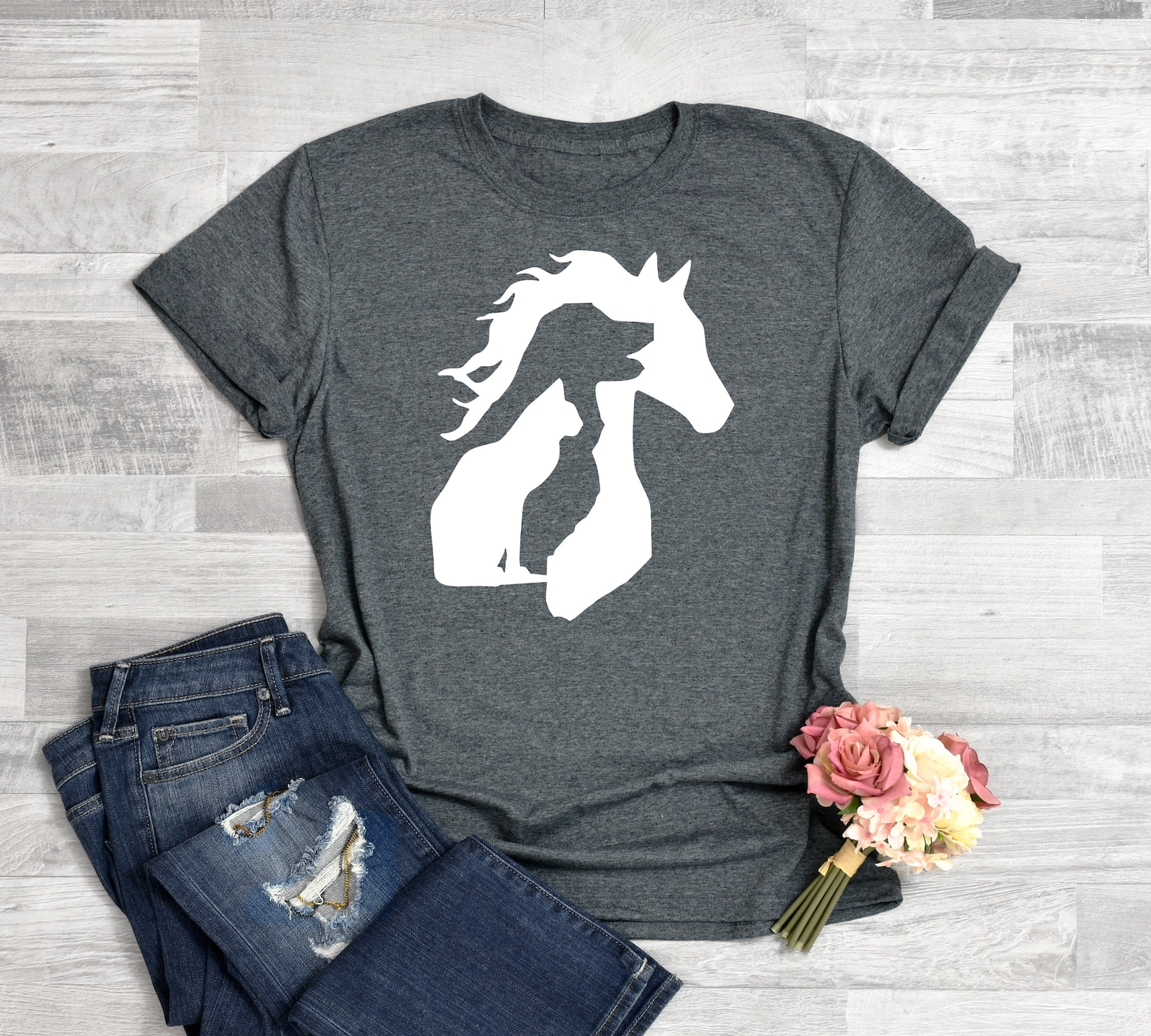 Ranch Shirt, Ranch Horse T Shirt, Ranch Tee, Horse Dog Cat Shirt ...