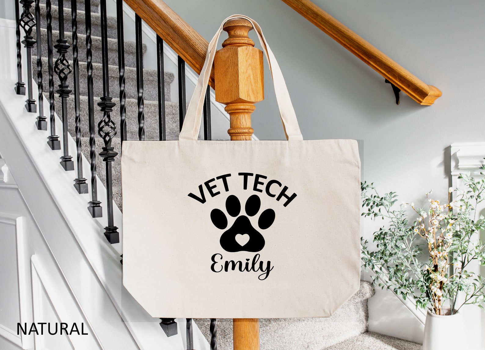 Personalized Vet Tech Tote Bag, Gift for Veterinary Technician, Gift ...