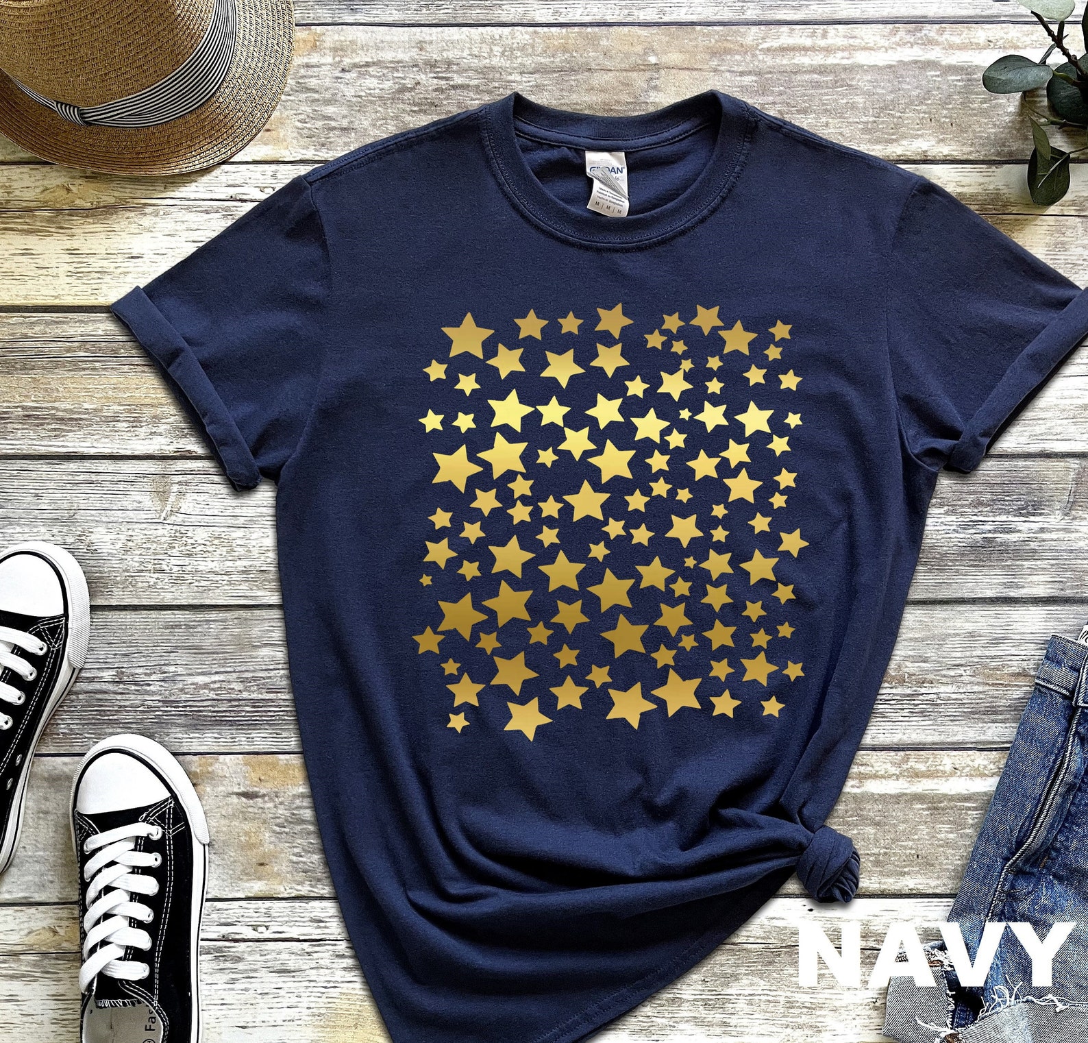 Star Shirt, Gold Stars Shirt, Star Shirt, Star Tee Shirt, Small Star T ...