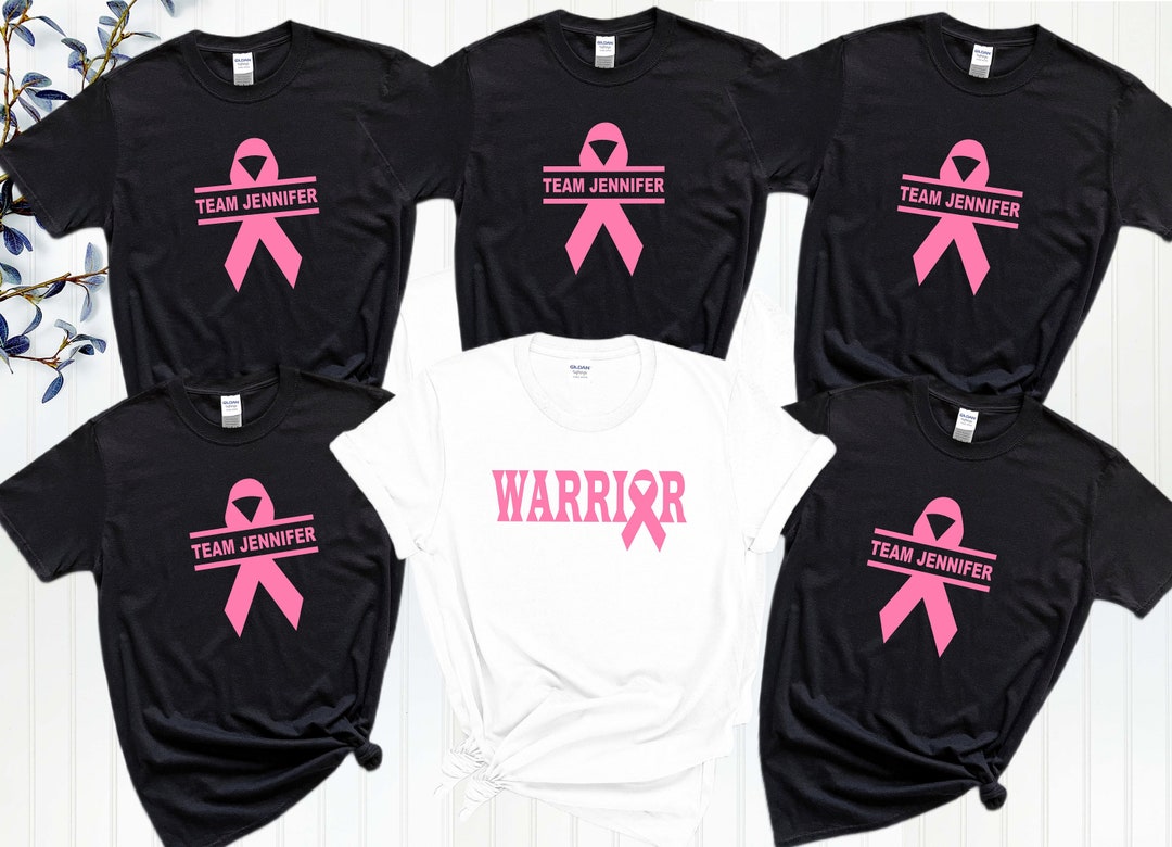Personalized Breast Cancer Shirt, Custom Cancer Awareness T-shirt ...