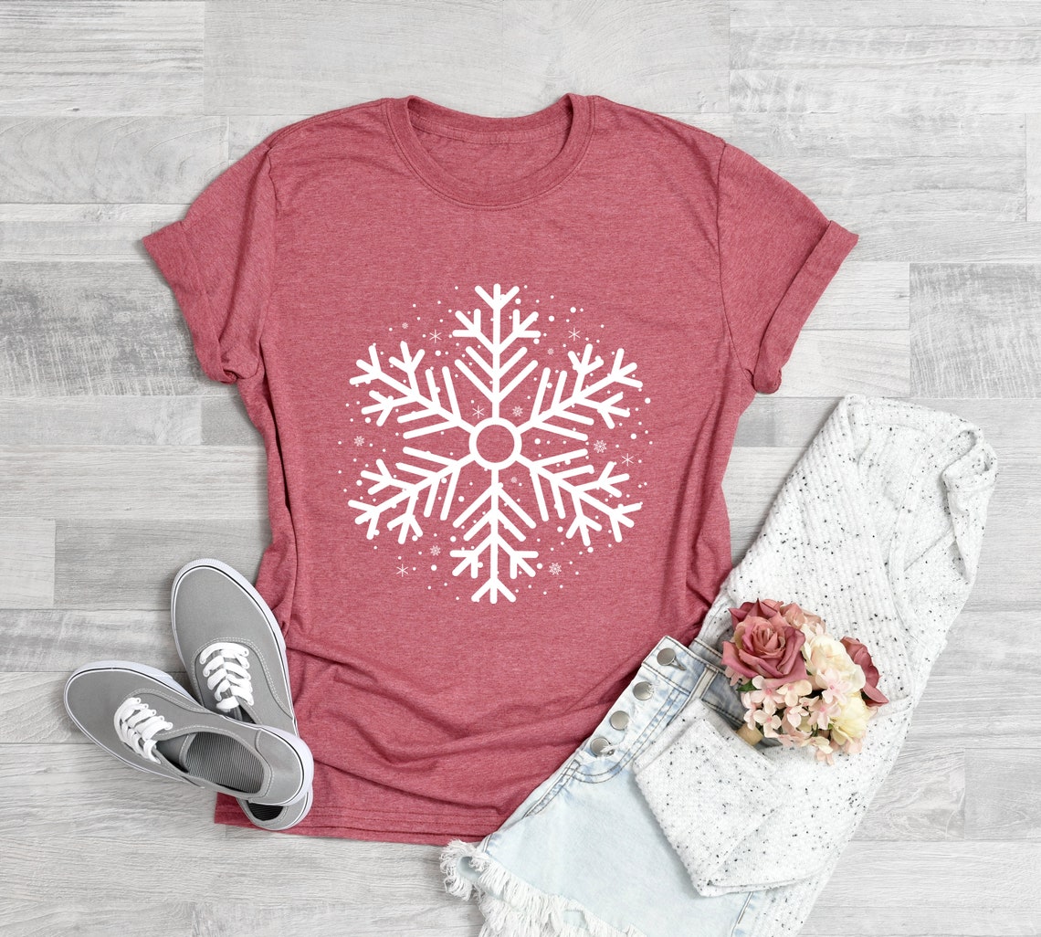 Snowflake Shirts Holiday Shirts Christmas Shirts Holiday - Etsy