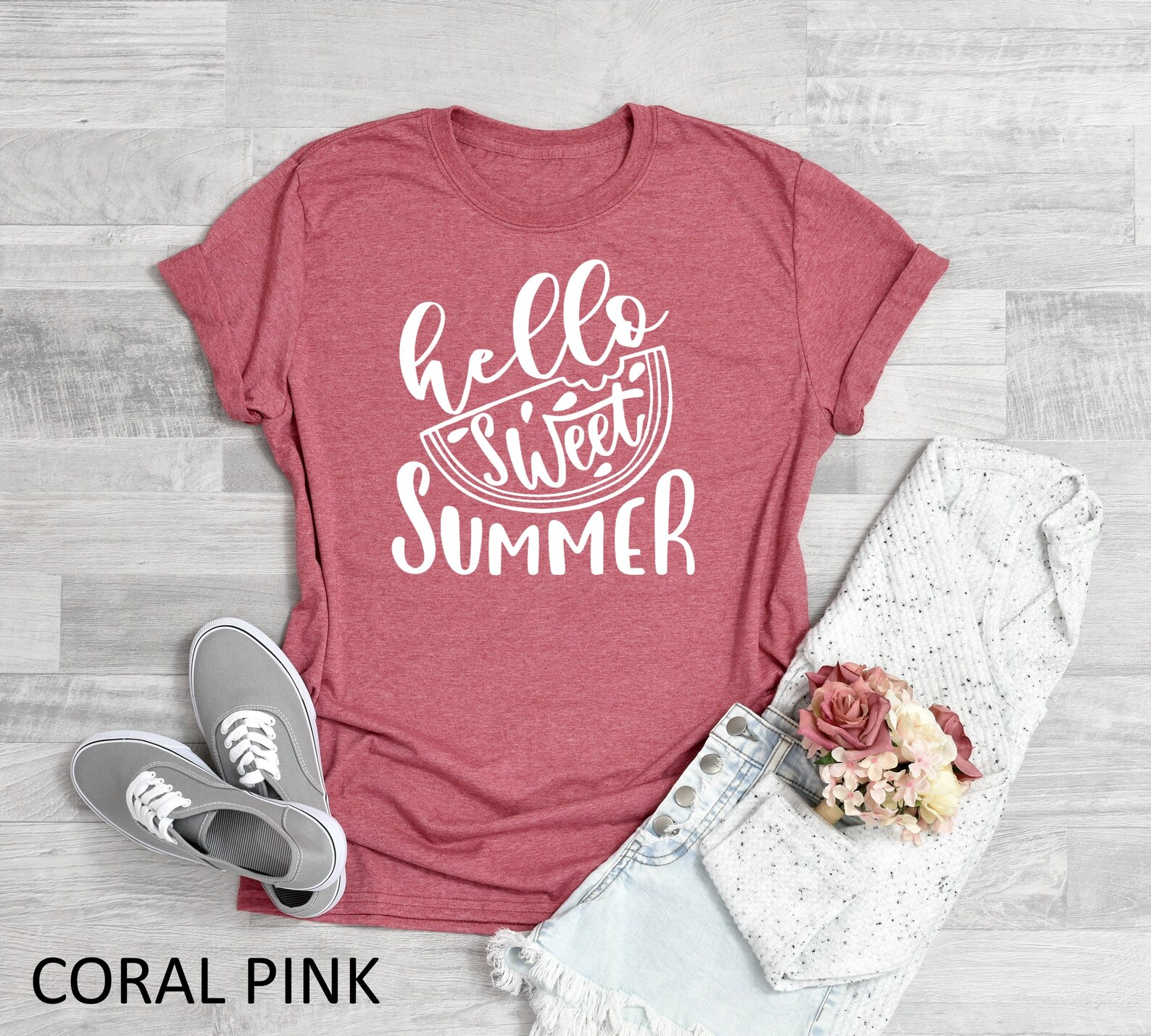 Hello Sweet Summer Shirt Hello Summer Shirt Summer Comfy - Etsy