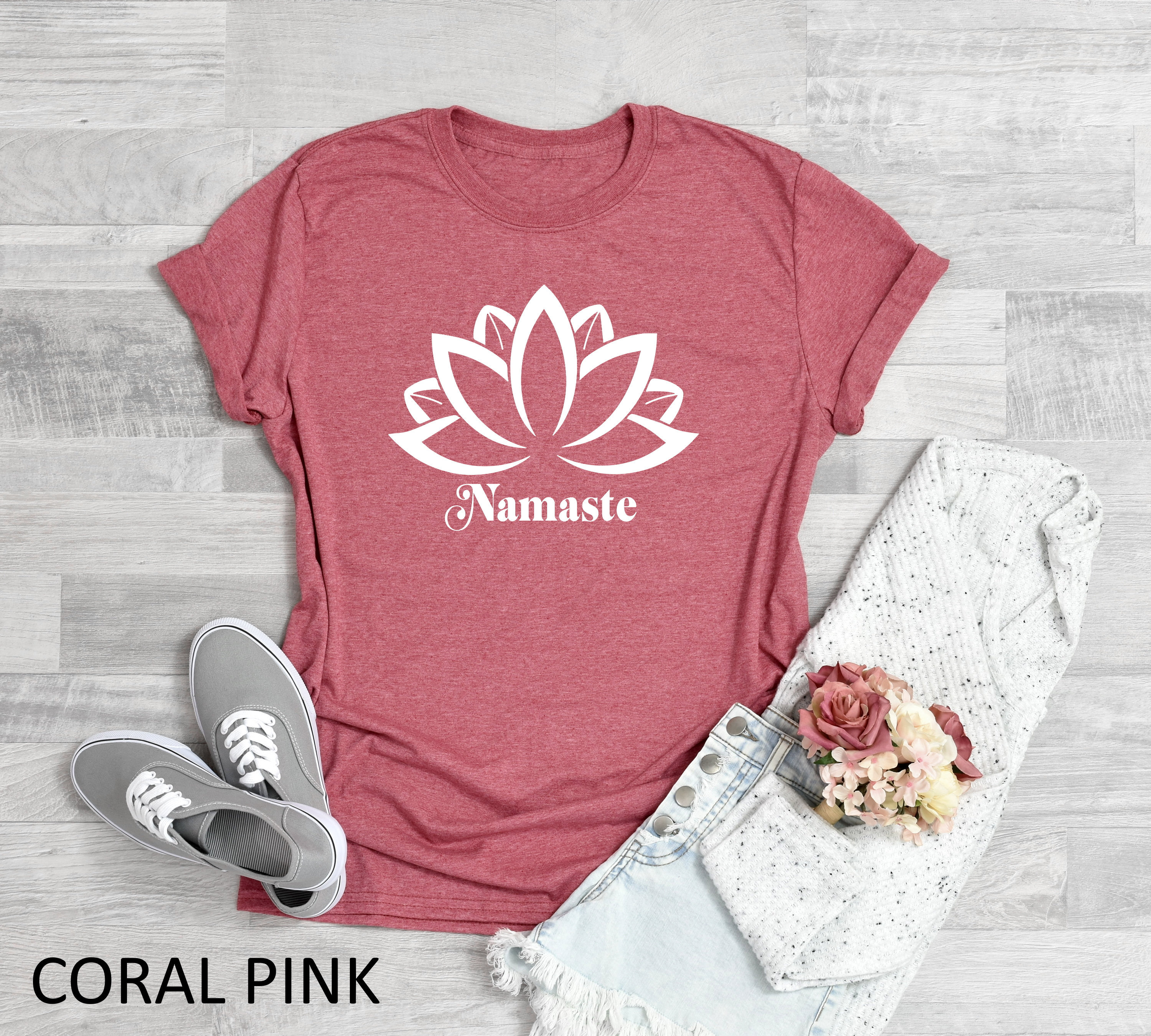 Namaste Shirt Yoga Shirt Namaste Tee Gift for Yogi Yoga - Etsy.de