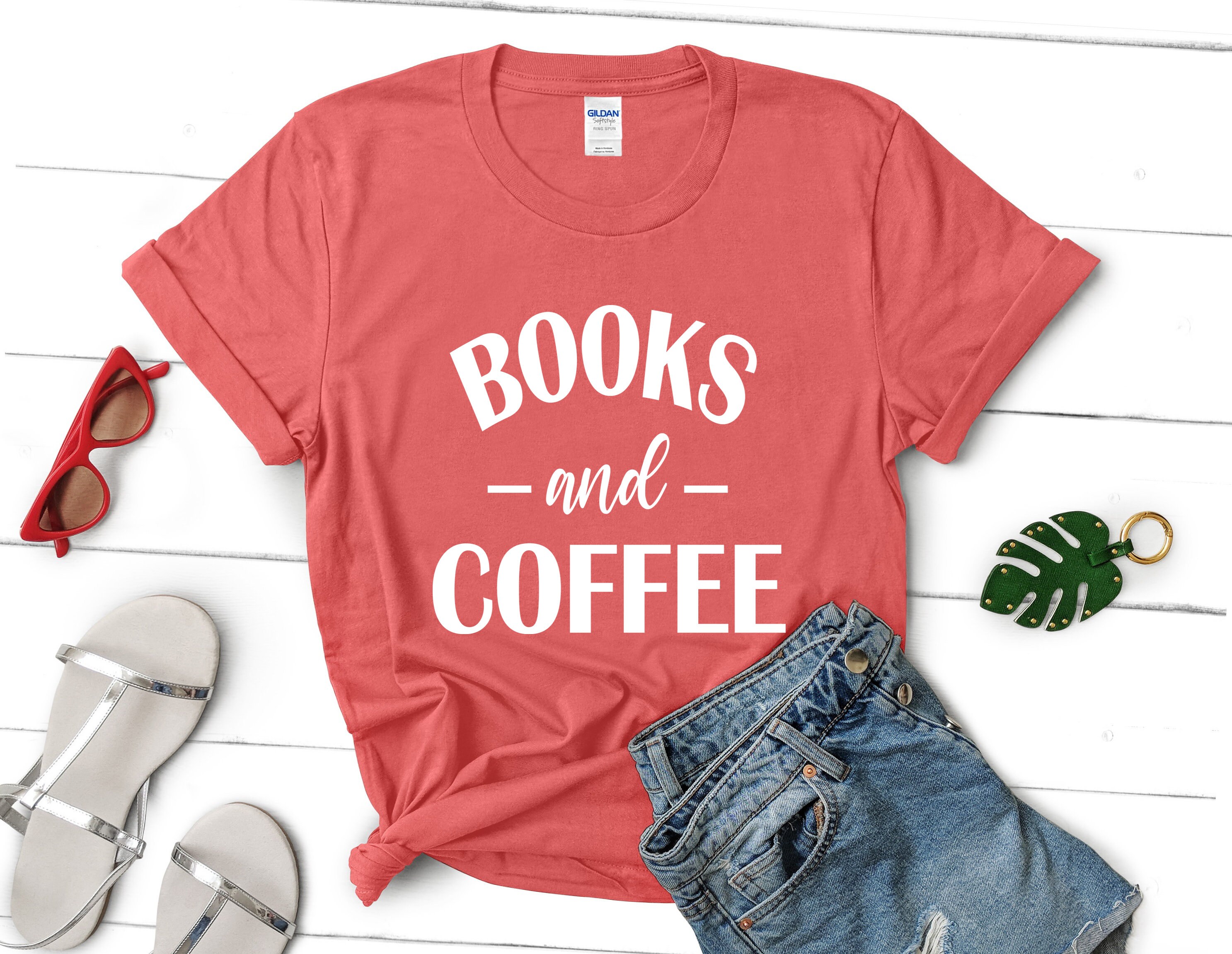Books and Coffee Tshirt Reading is Lit I'd Rather Be | Etsy