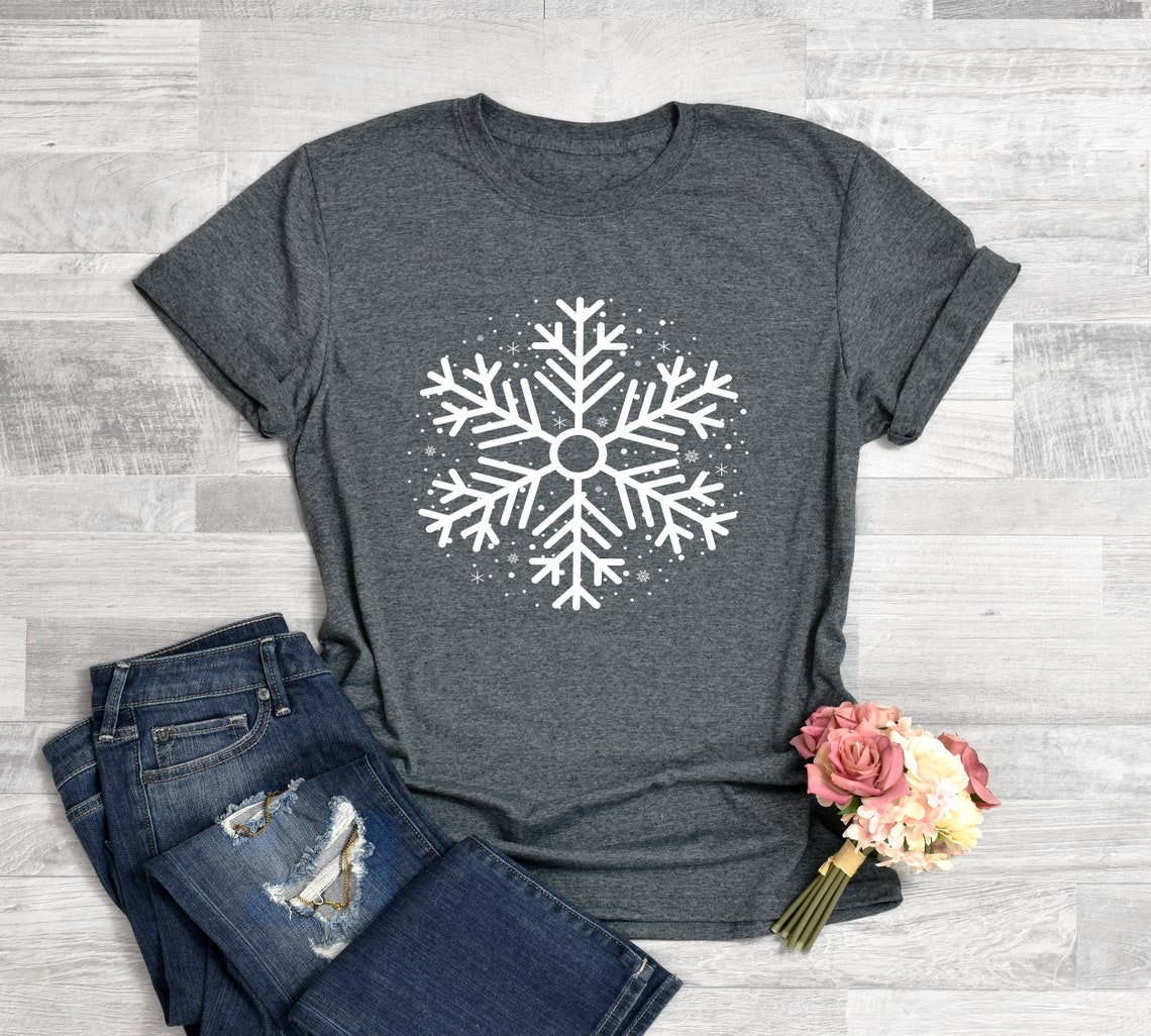 Snowflake Shirts Holiday Shirts Christmas Shirts Holiday - Etsy