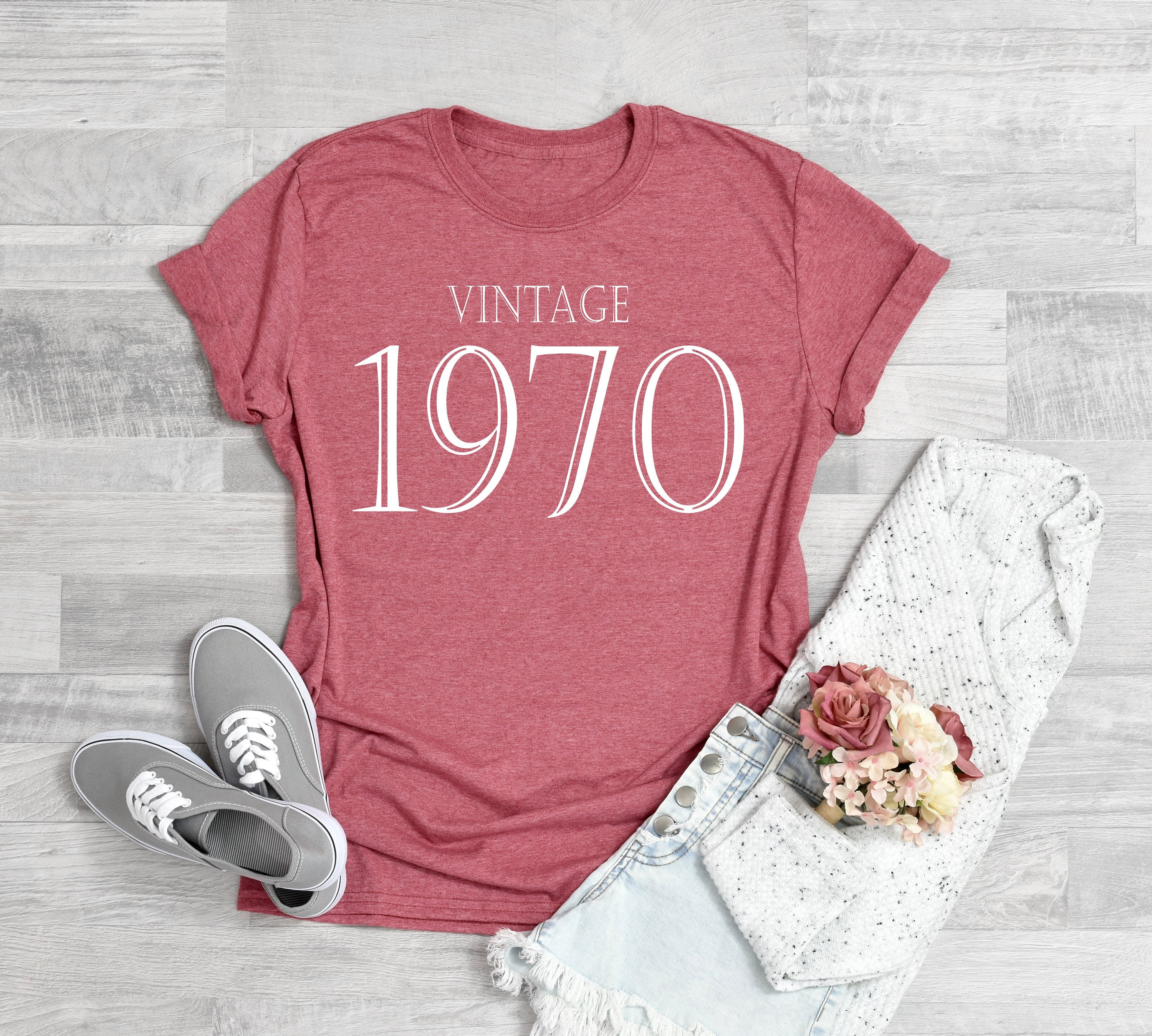 Vintage 1970 Birthday Shirt, Vintage 1970 Shirt, 1970 Birthday Gift ...