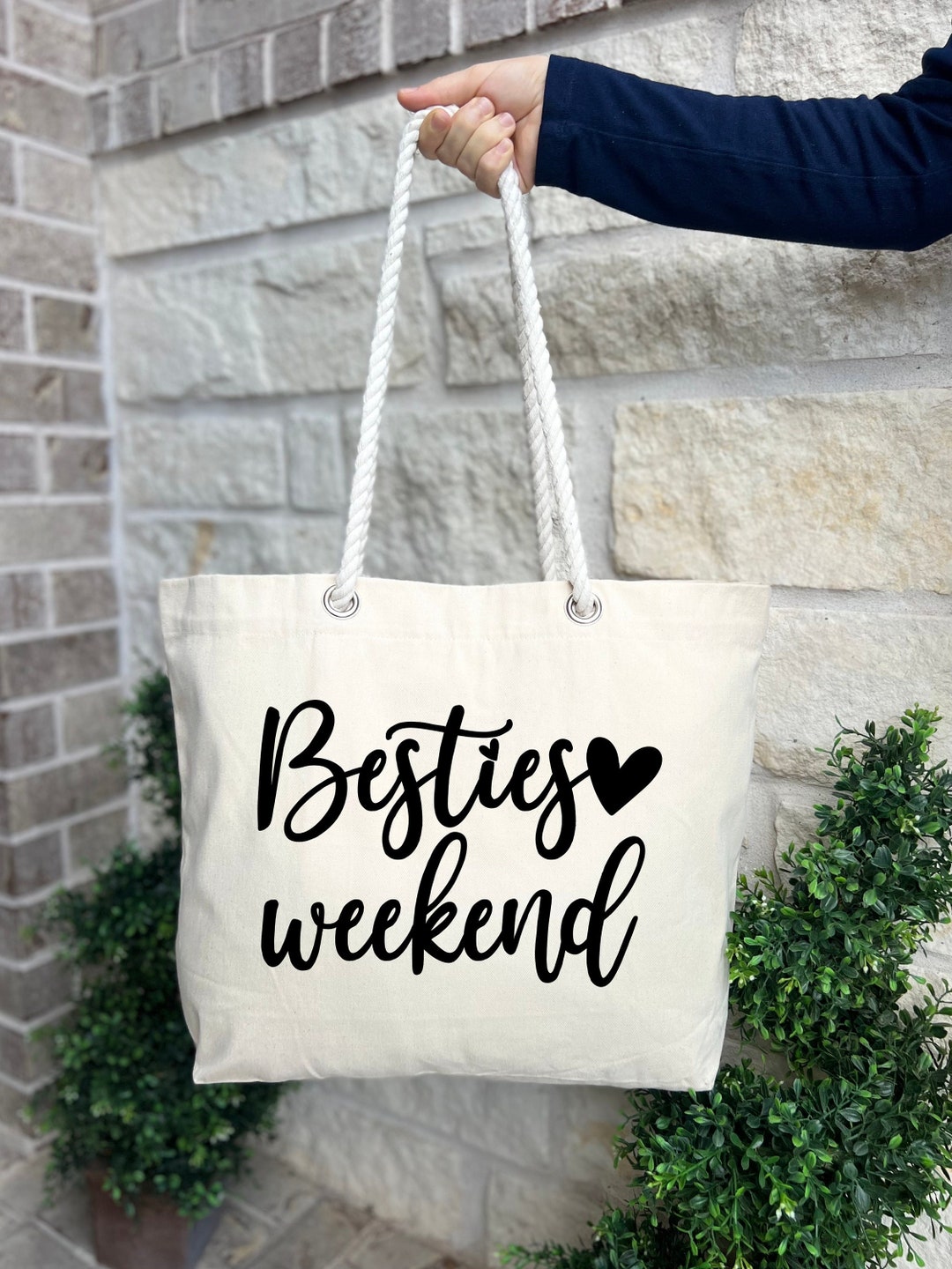 Besties Weekend Tote Bag, Besties Heart Tote Bag, Cruise Gift Bag, Cool ...