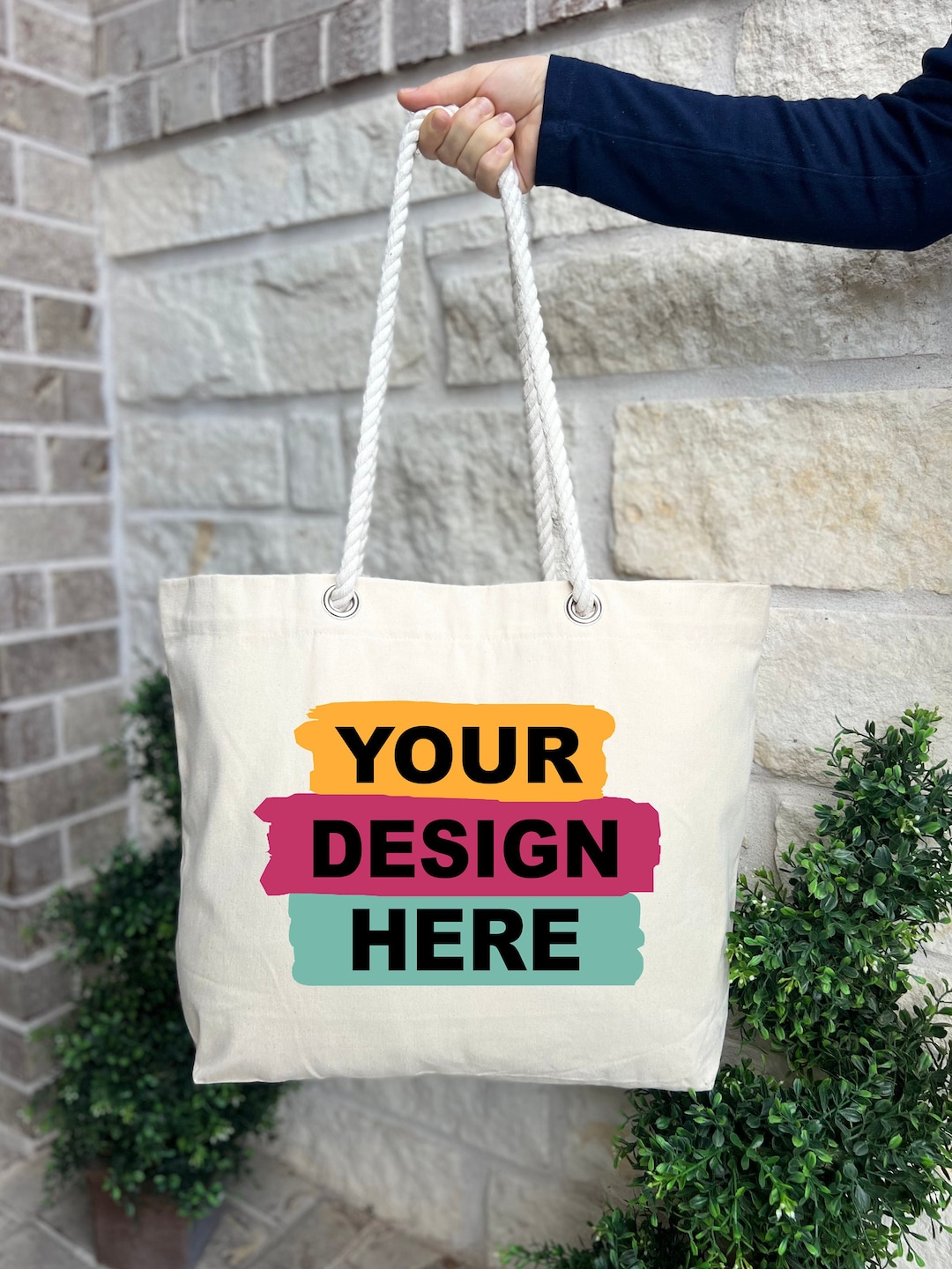 Custom Tote Bag, Personalized Custom Canvas Tote, Customized Tote Bag ...