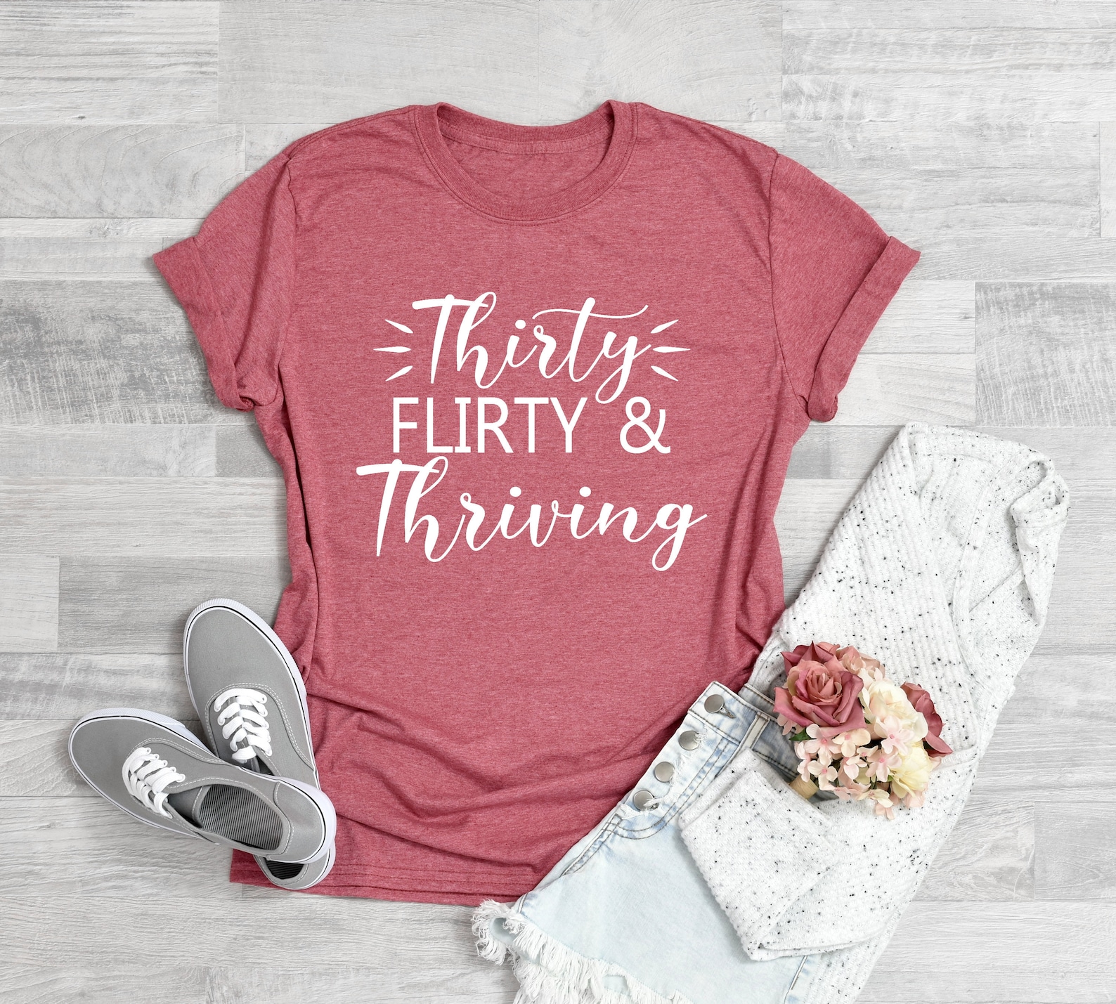 Thirty Flirty Thriving Shirts 30th Birthday Shirt Dirty 30 - Etsy