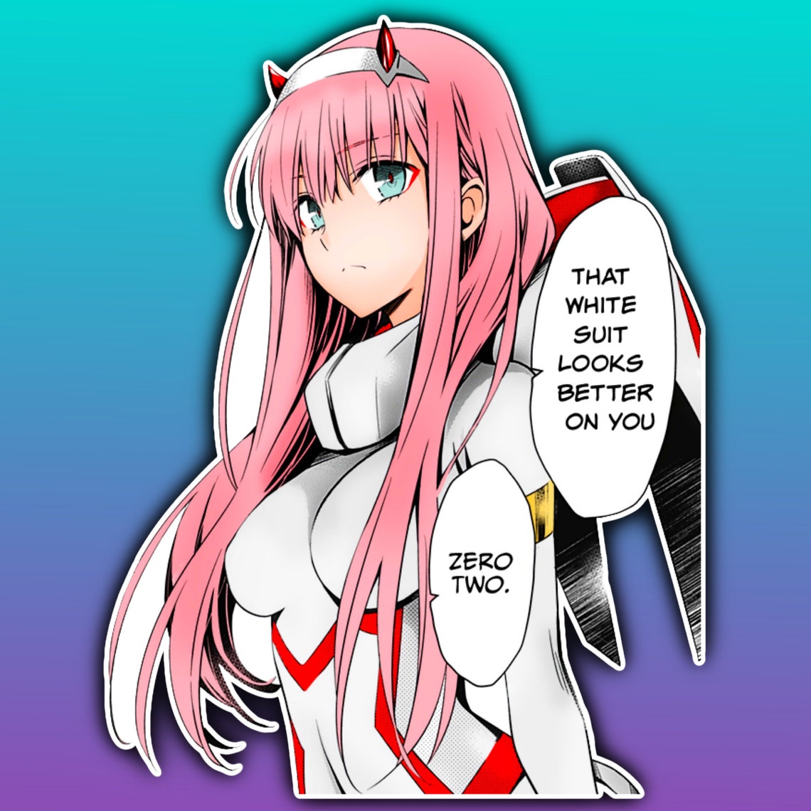 Zero Two White Suit Darling in the Franxx | Etsy