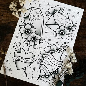 My Chemical Romance Inspired Flash Sheet - A5 Print - Etsy UK