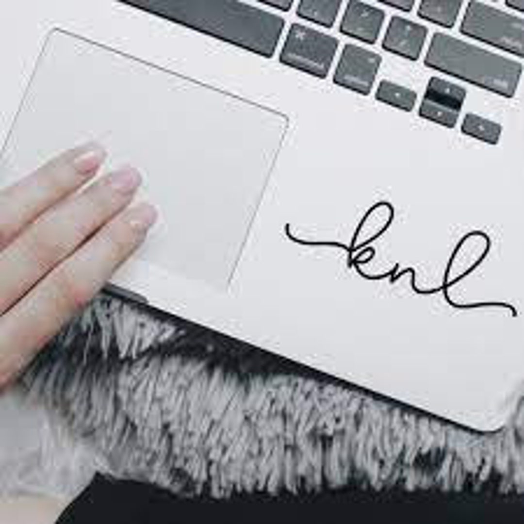 Cursive Monogram Initials Decal | Yeti | Tumbler | Laptop | Phone | Car ...