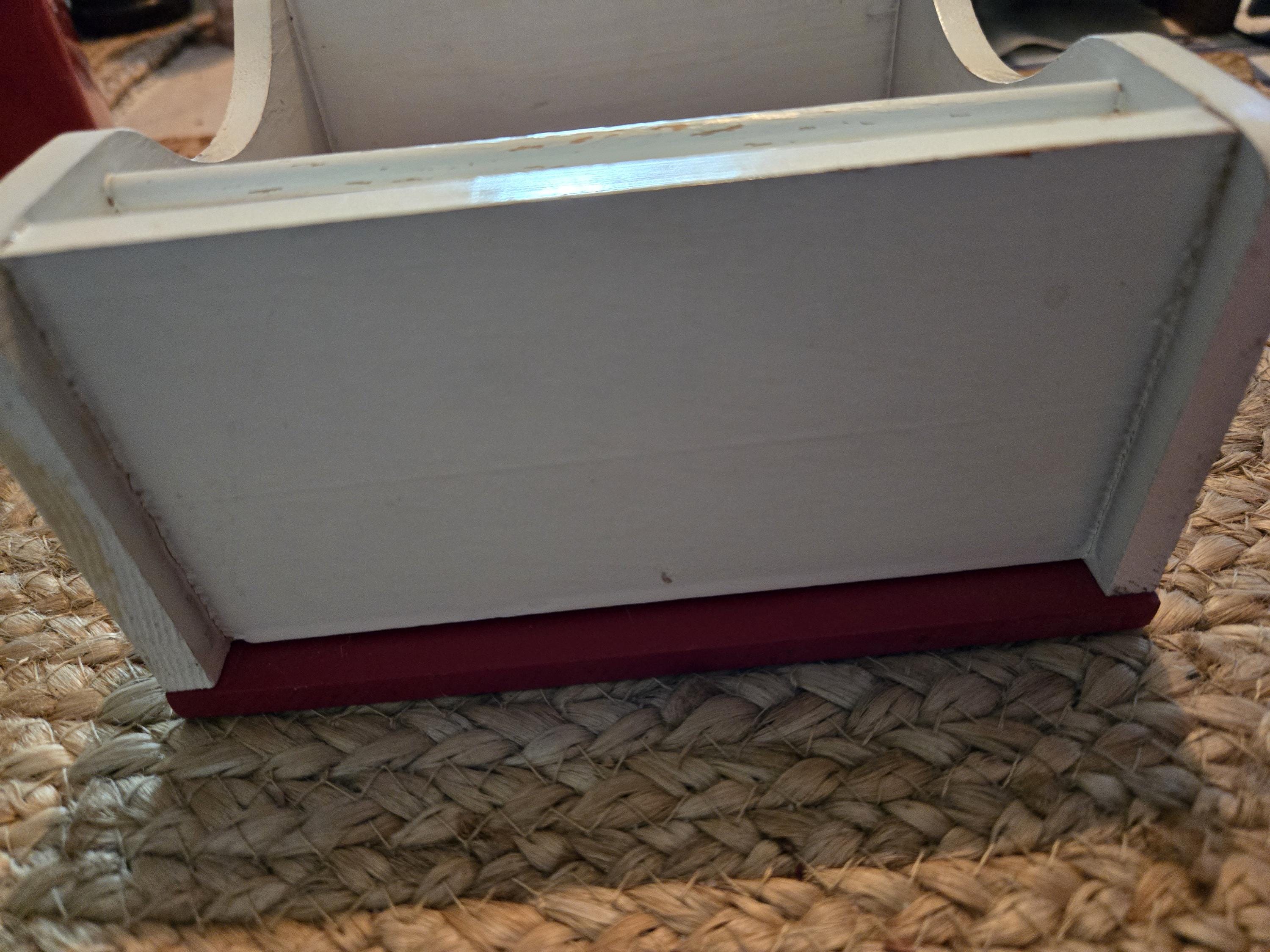 Red and White Universal Spice Cabinet and Three Glass Spice Jars - Etsy