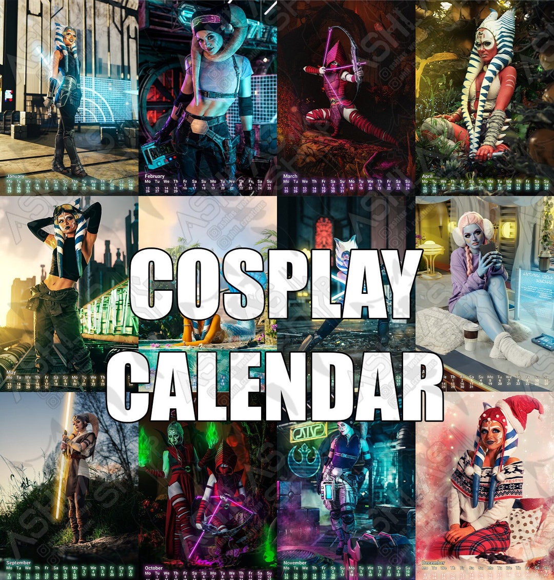Cosplay Kalender 2024 Ahsoka Tano Twi'Lek Shaak Ti - Etsy.de