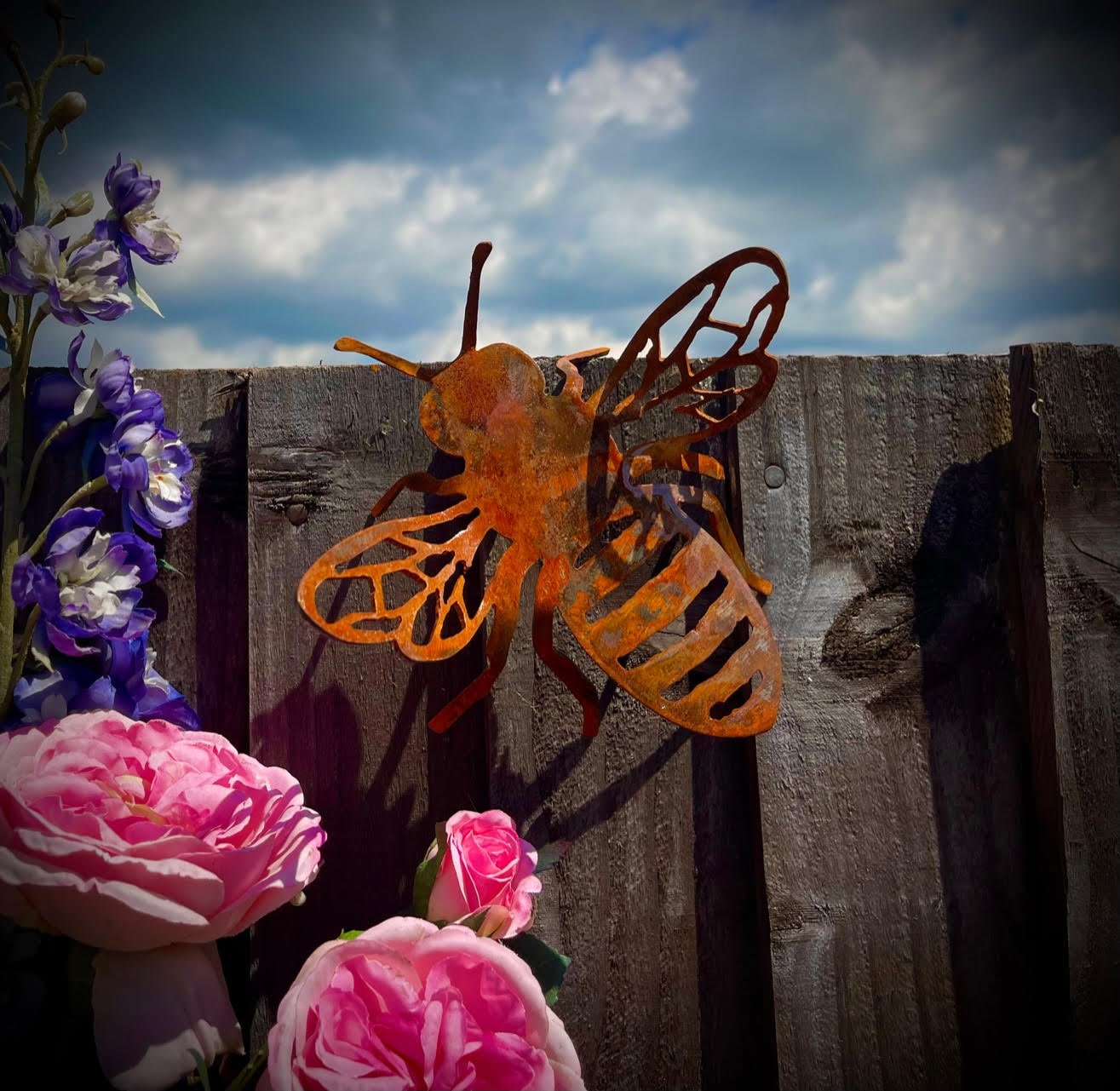 Bumble Bee Wasp Insect Buzz Wildlife Rustic Rusty Garden Art - Etsy